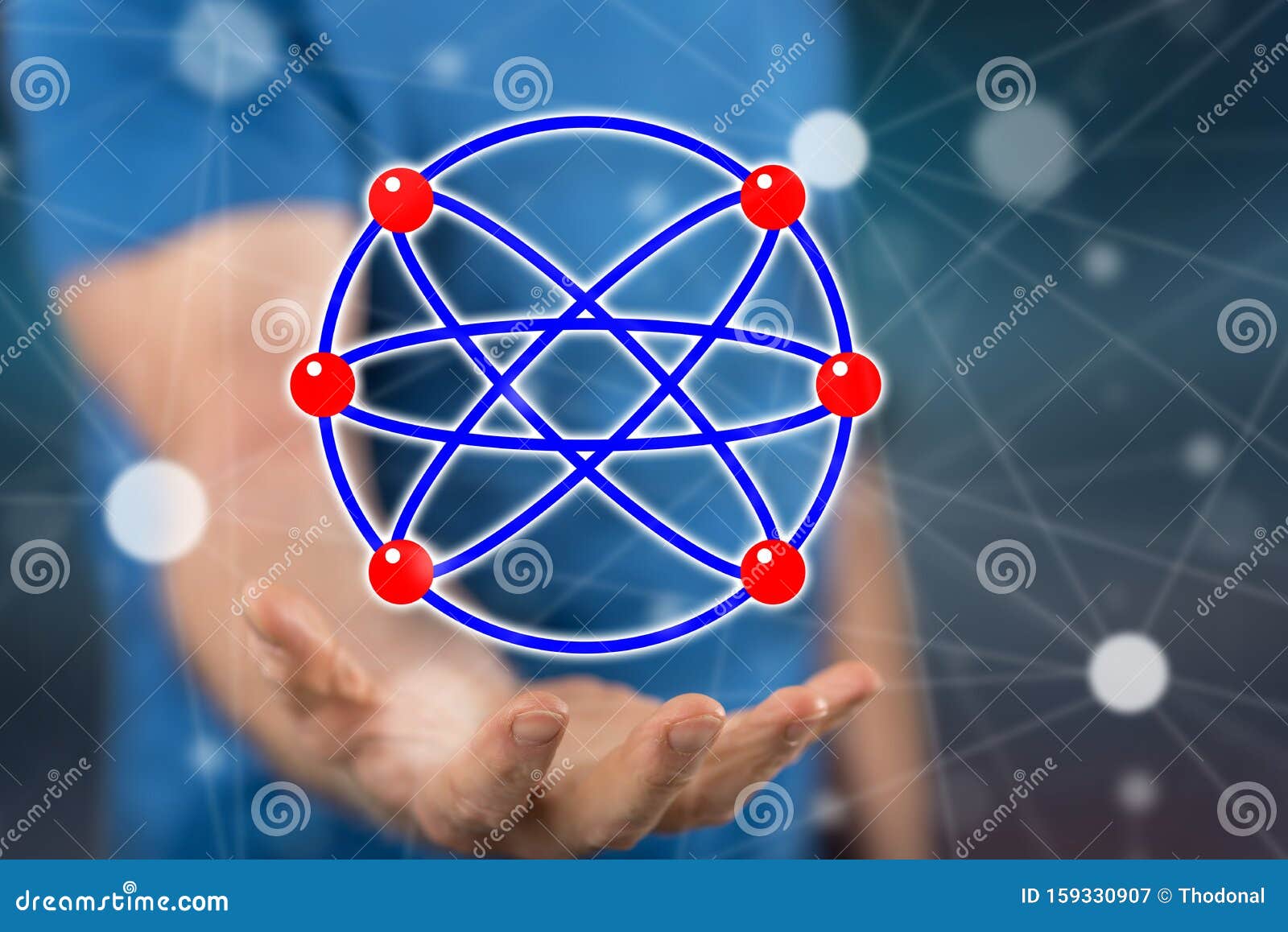 Concept of Global Connection Stock Image - Image of data, digital ...