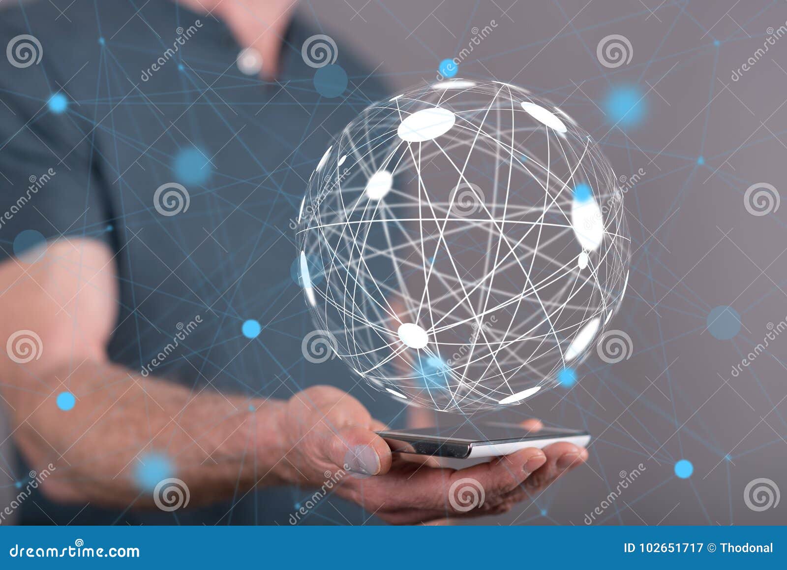 Concept of Global Connection Stock Image - Image of background, earth ...