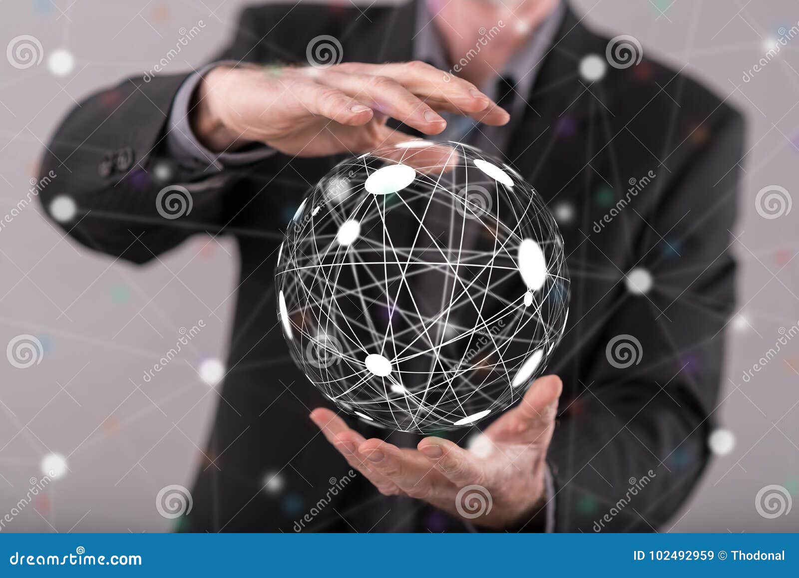 Concept of Global Connection Stock Image - Image of network, abstract ...