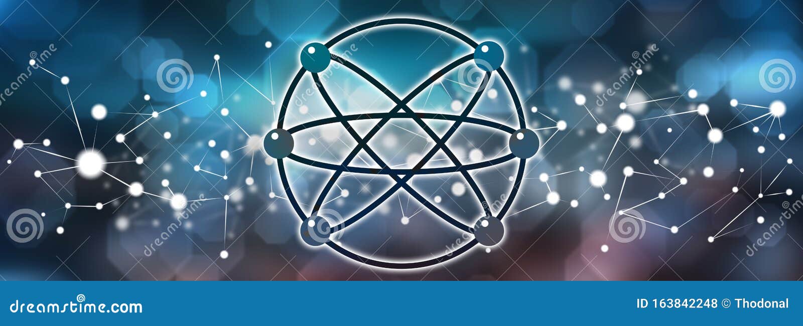 Concept of Global Connection Stock Illustration - Illustration of ...