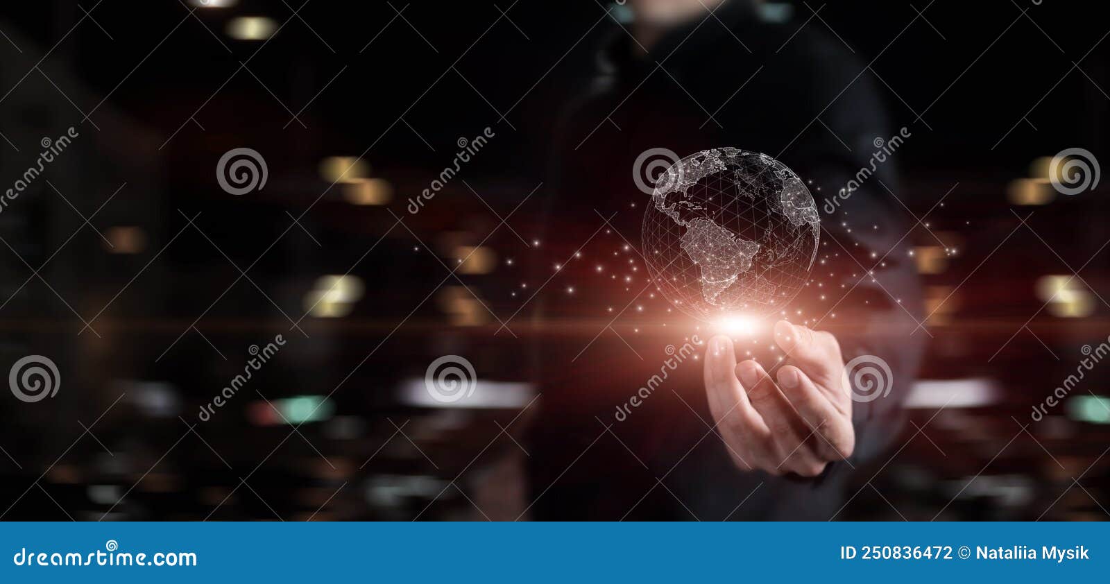 The Concept of a Global Information Network Stock Photo - Image of ...