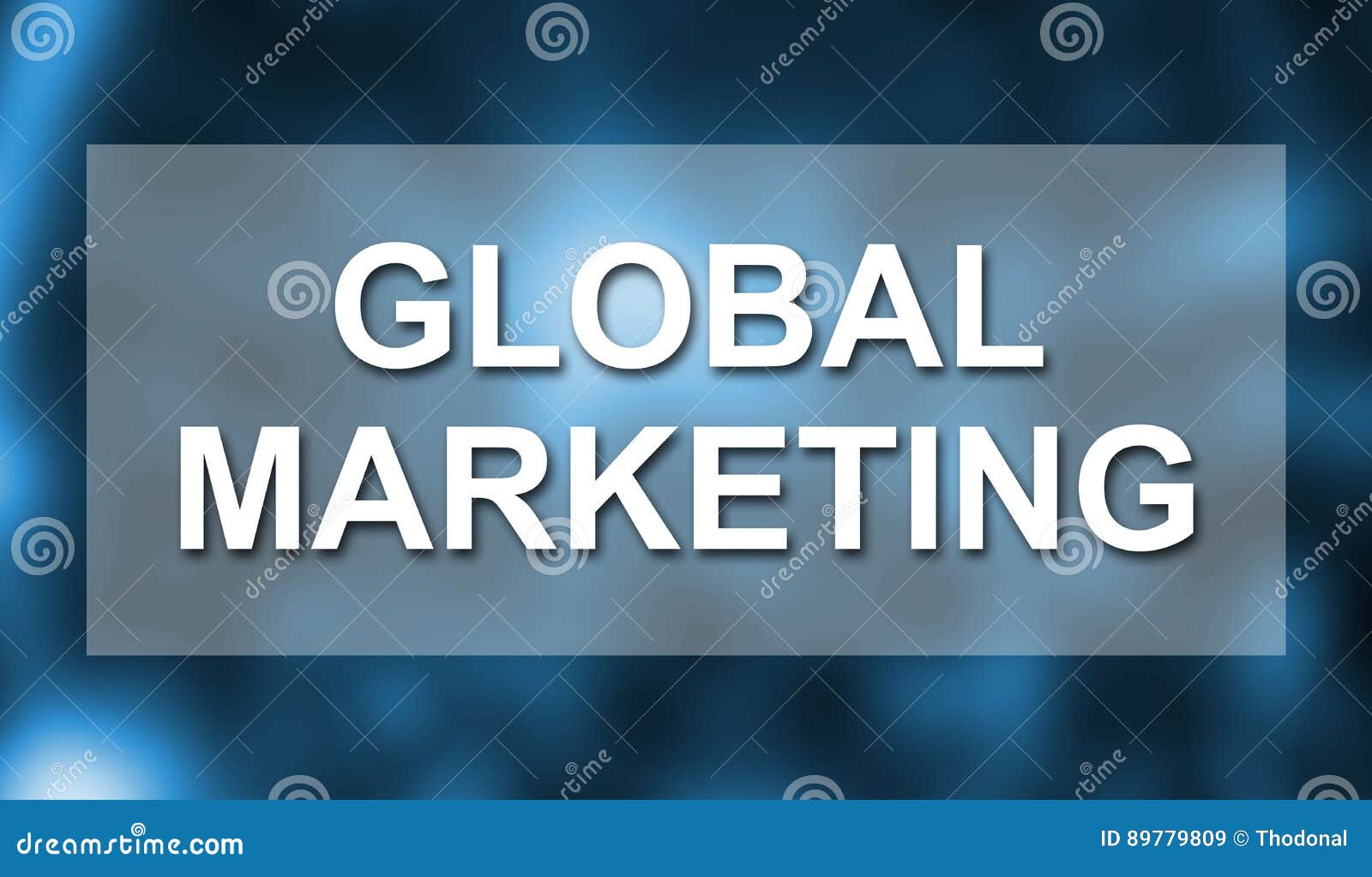 Concept of Global Marketing Stock Illustration - Illustration of sell ...