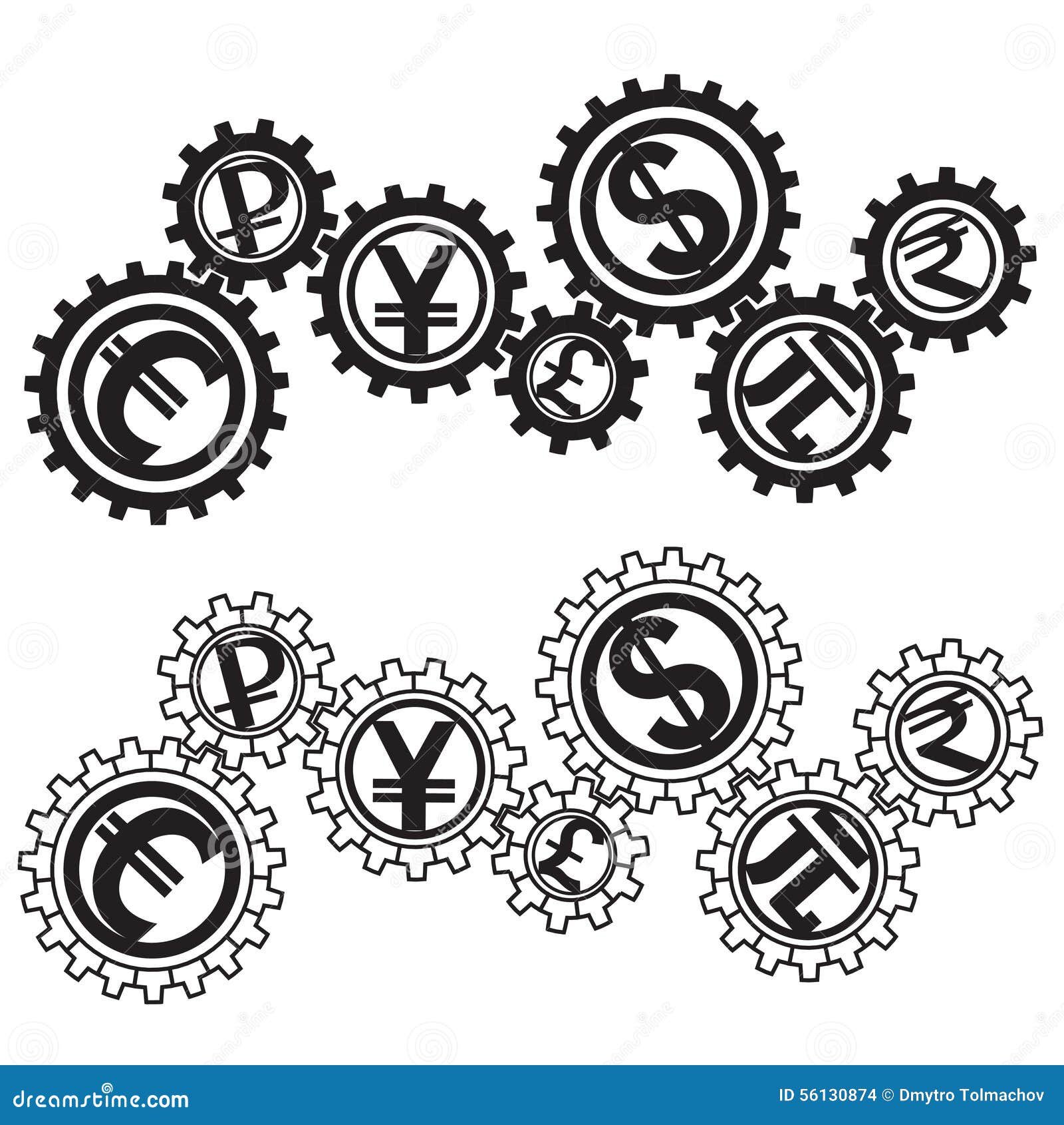 Concept of the Global Monetary System Stock Vector - Illustration of ...