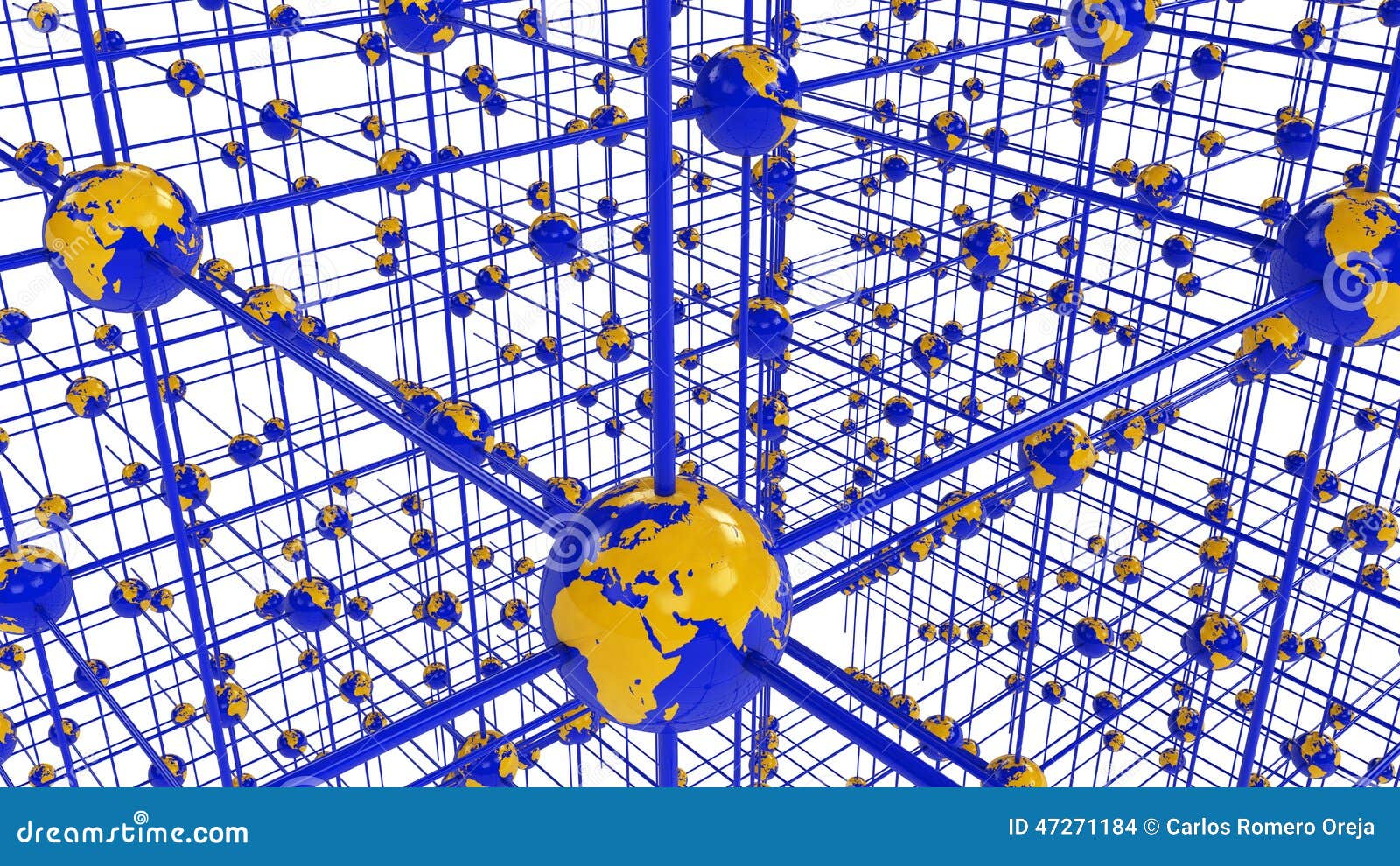 Concept of global network stock illustration. Illustration of connect ...