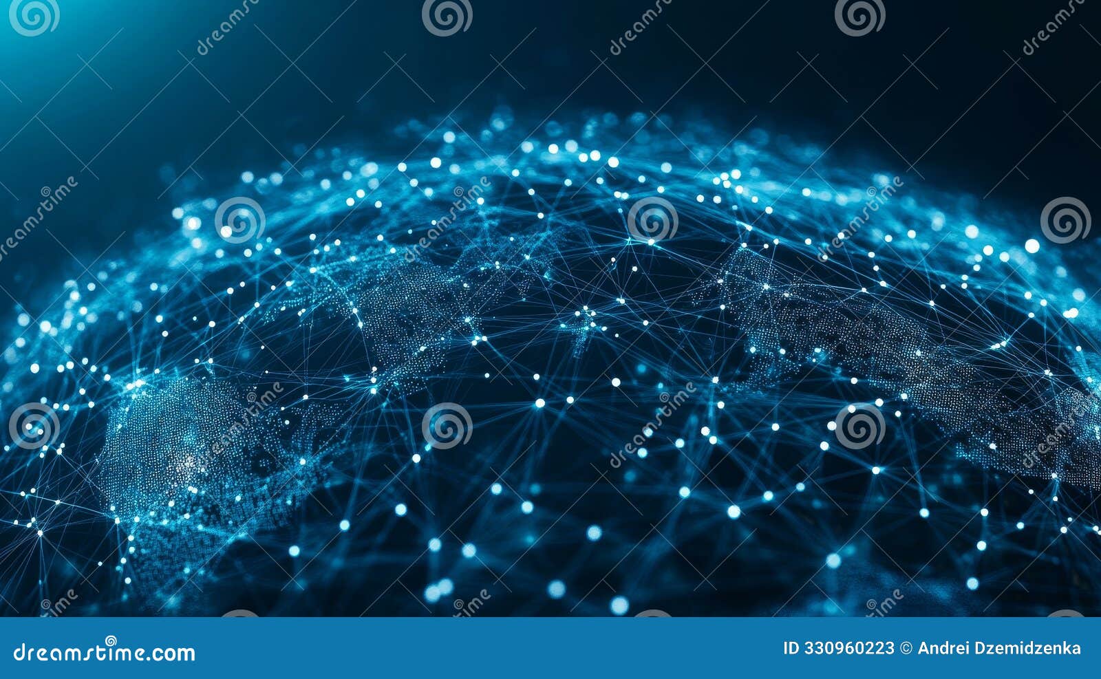 Concept of Global World Networks in Communications Technology. Motion ...