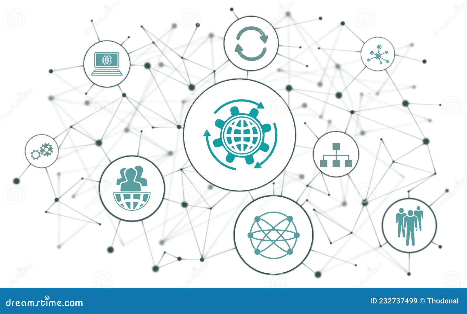 Concept of globalization stock illustration. Illustration of society ...
