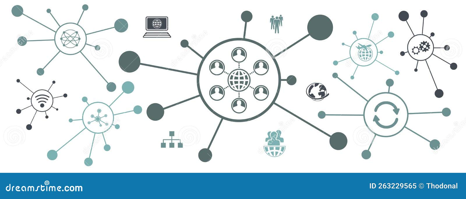 Concept of globalization stock illustration. Illustration of partner ...