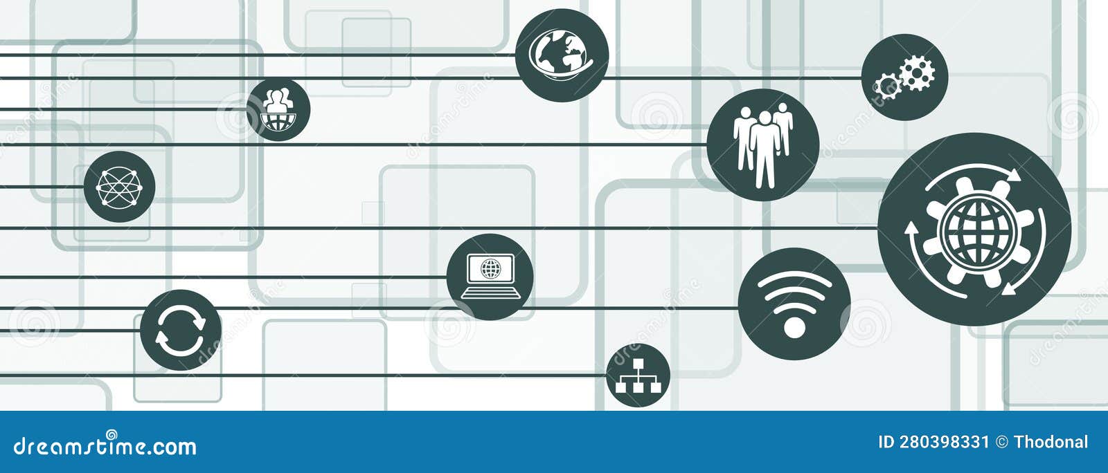 Concept of globalization stock illustration. Illustration of society ...