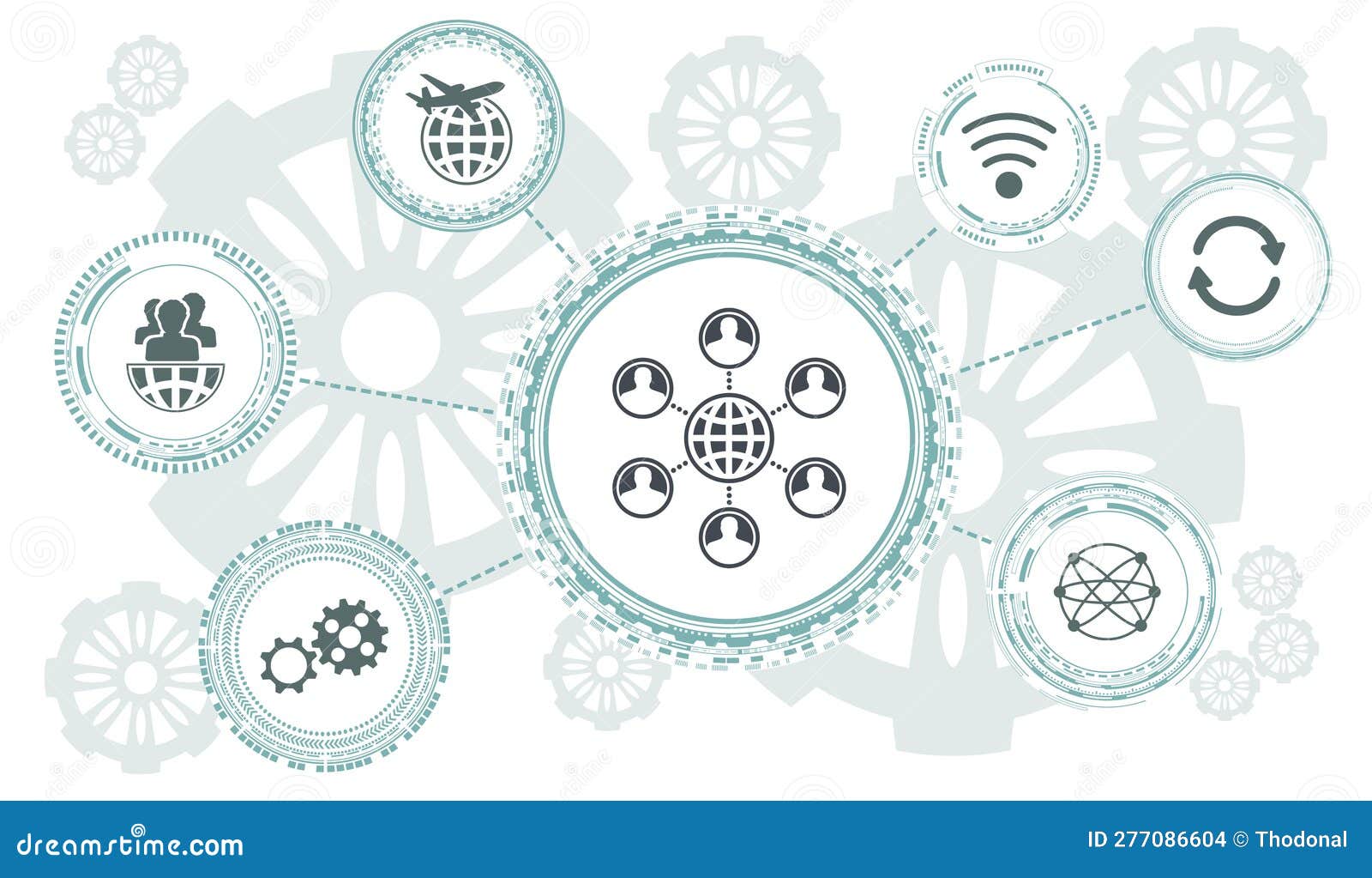 Concept of globalization stock illustration. Illustration of ...