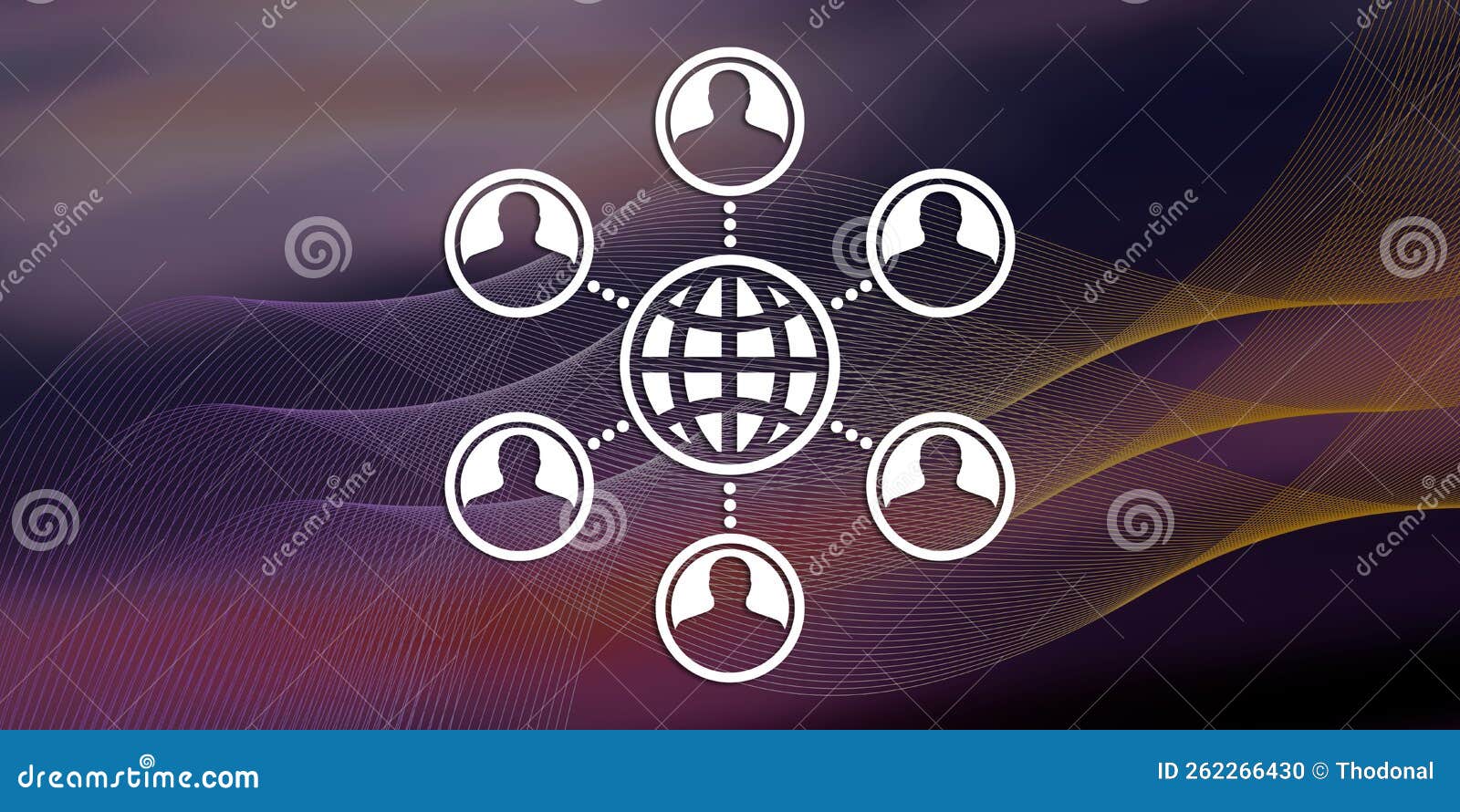 Concept of globalization stock illustration. Illustration of technology ...