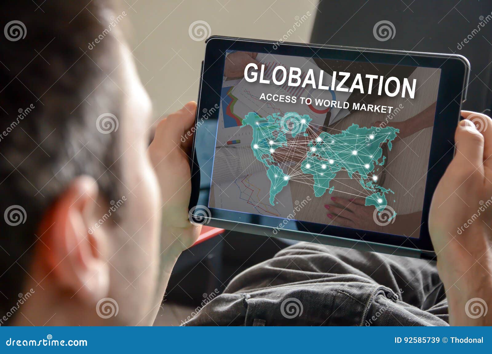 Concept of globalization stock image. Image of global - 92585739