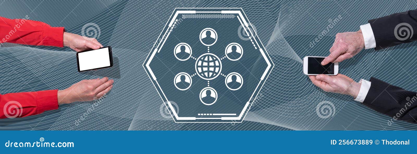 Concept of globalization stock image. Image of network - 256673889