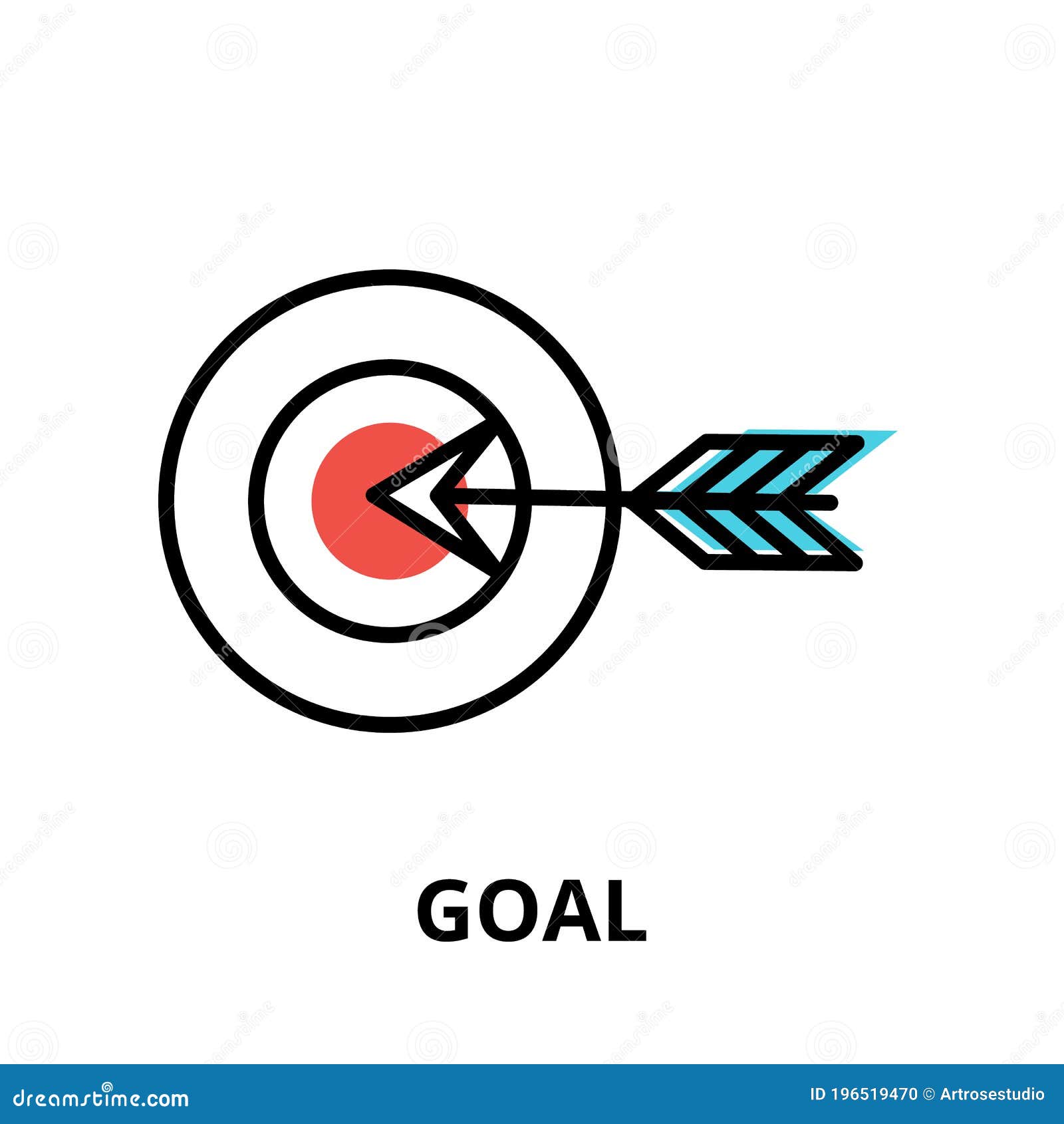 Goal Icon Comics Cloud With Halftone Shadow, Goal Shout Text In Bubble ...