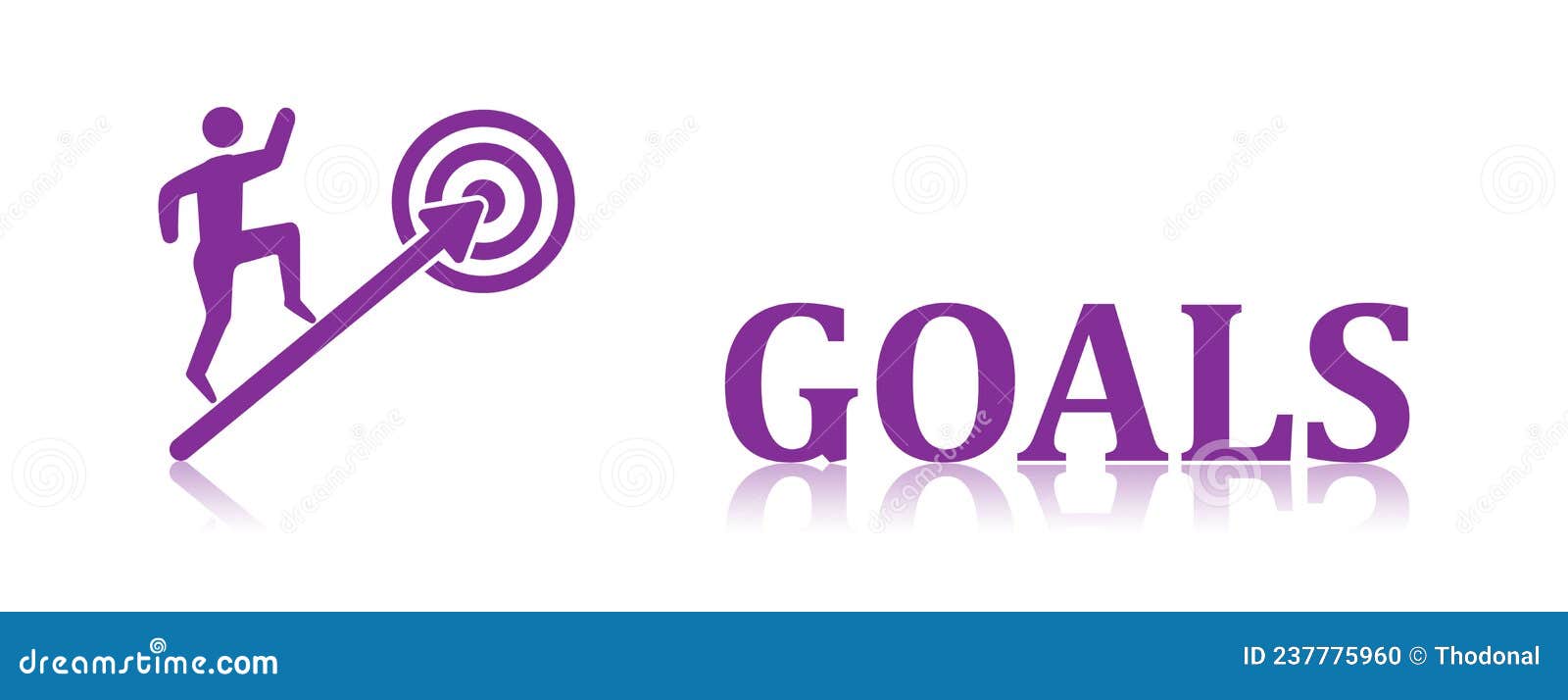 Concept of goals stock illustration. Illustration of vision - 237775960