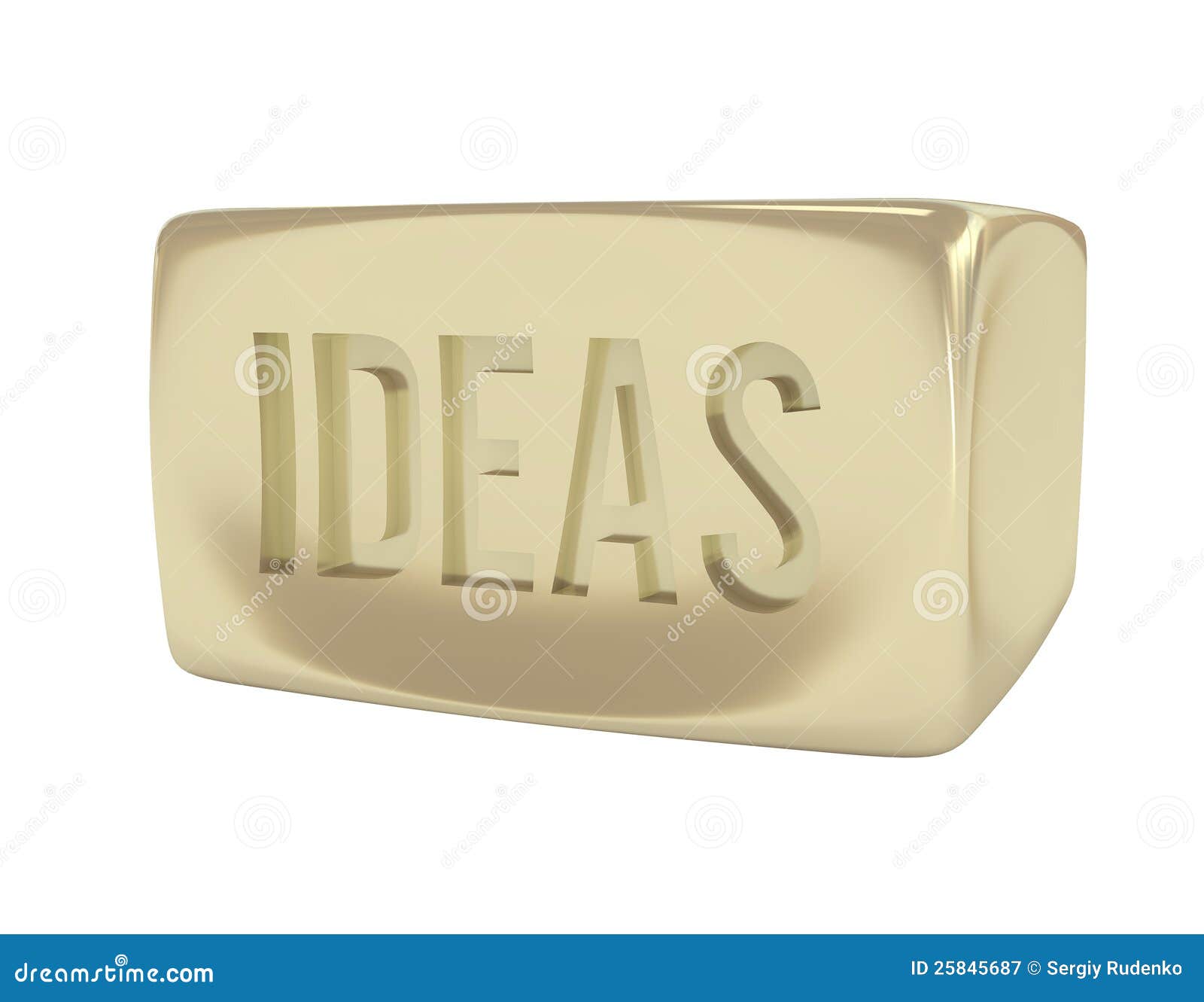 Concept of Gold Idea stock illustration. Illustration of white - 25845687