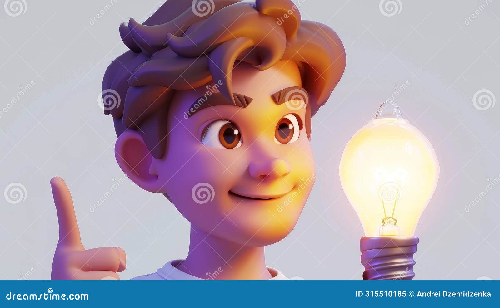 Concept of Good Solution, Innovation, Smart Mind, Insight. Person ...