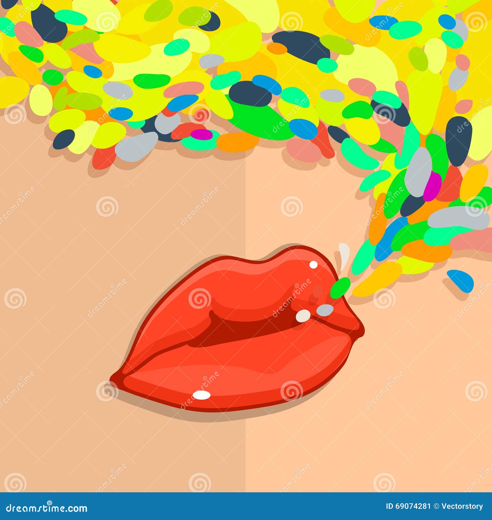 Concept of gossip stock vector. Illustration of person - 69074281