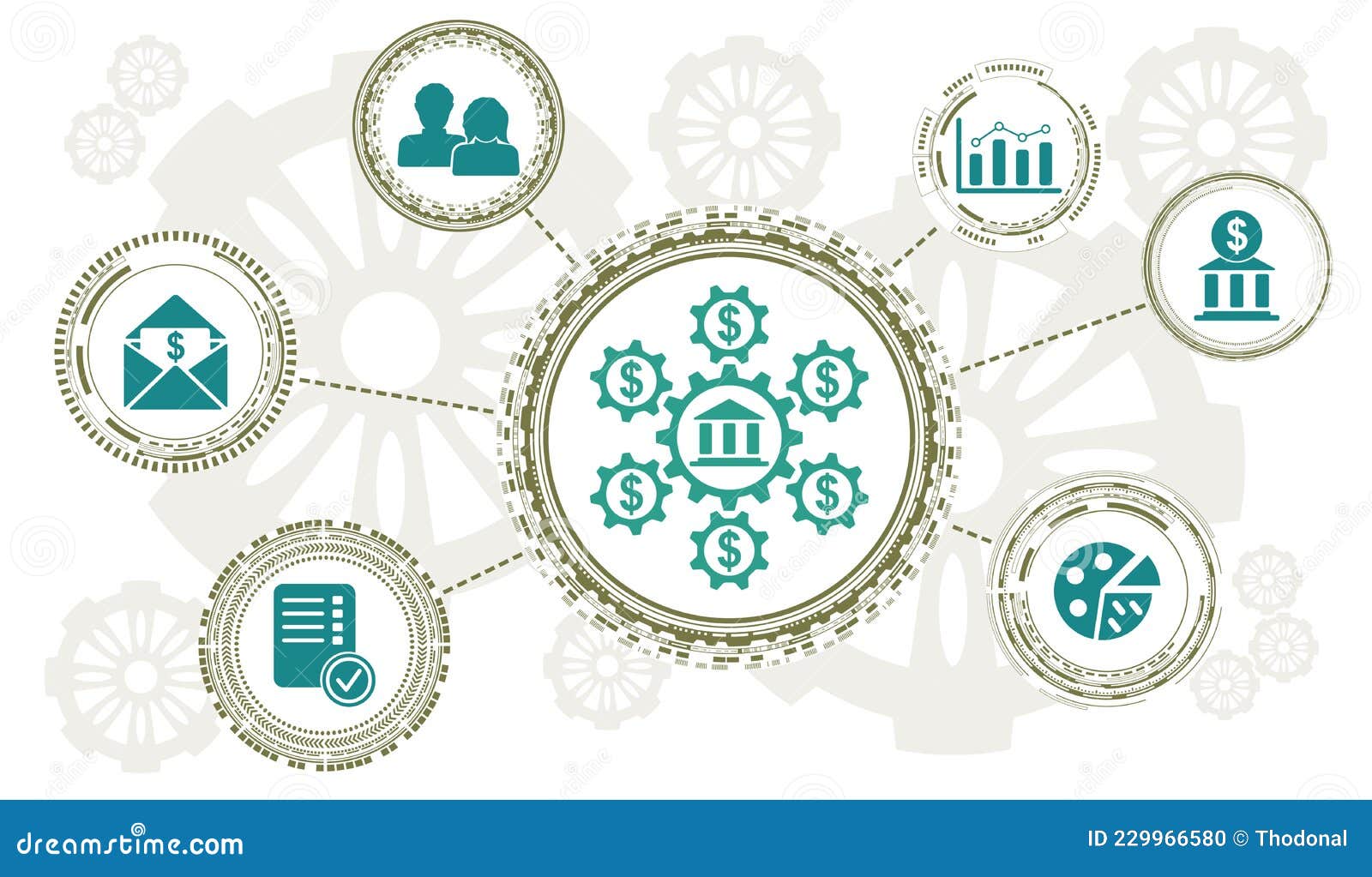 Concept of government aid stock illustration. Illustration of budgeting ...