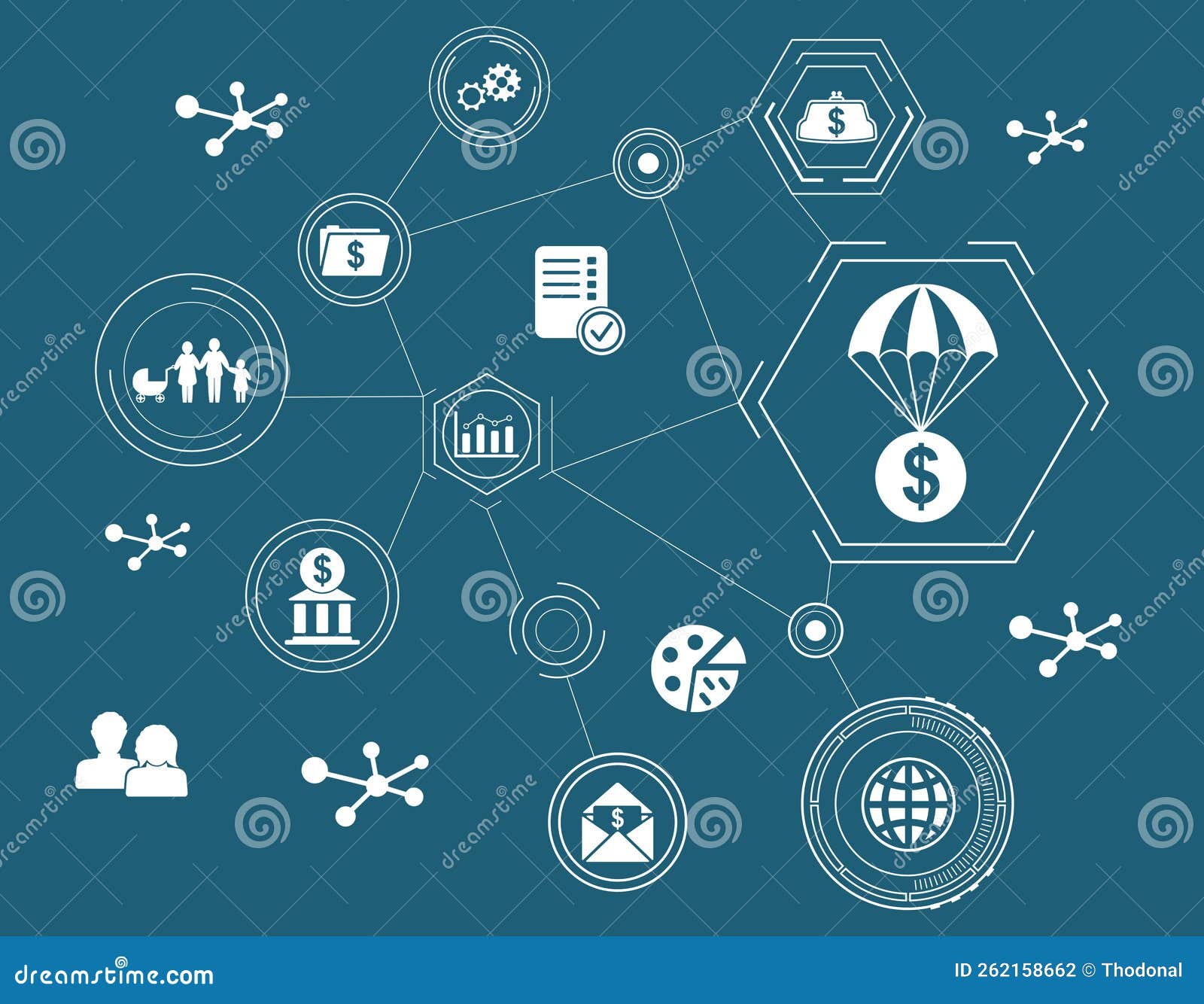 Concept of government aid stock illustration. Illustration of ...