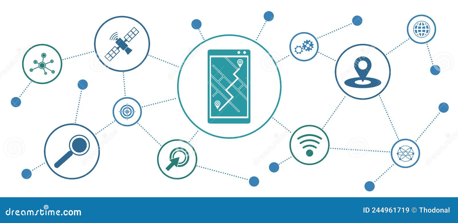 Concept of gps stock illustration. Illustration of position - 244961719