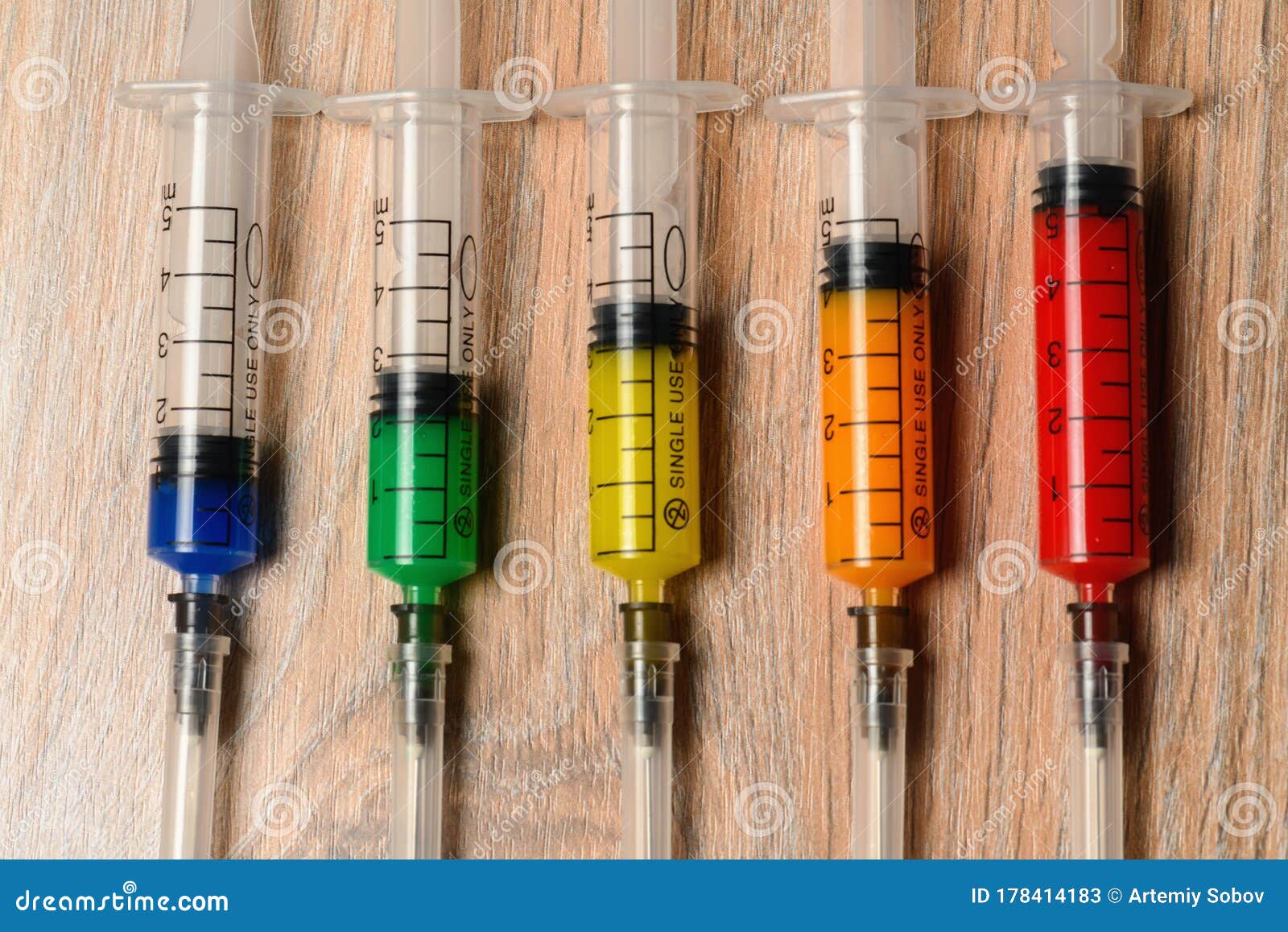Concept Graphics of Virus Infection from Multi-colored Syringes ...