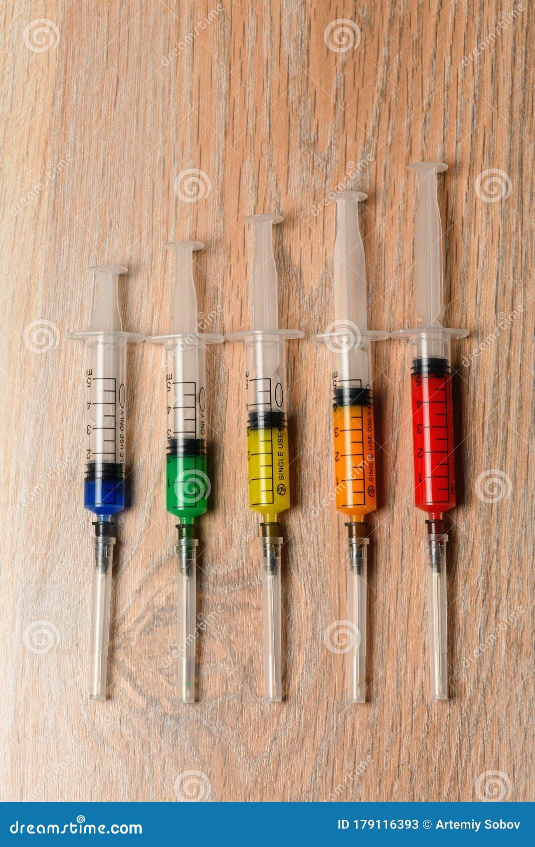 Concept Graphics of Virus Infection from Multi-colored Syringes ...