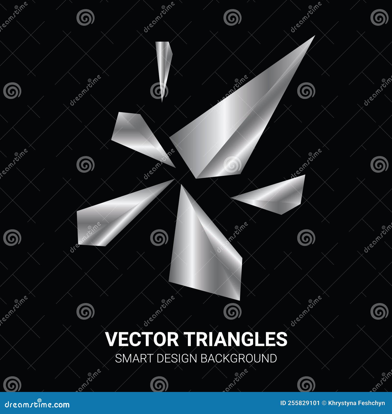 Concept Gray Polygon Dynamic Modern Style Template Stock Vector ...