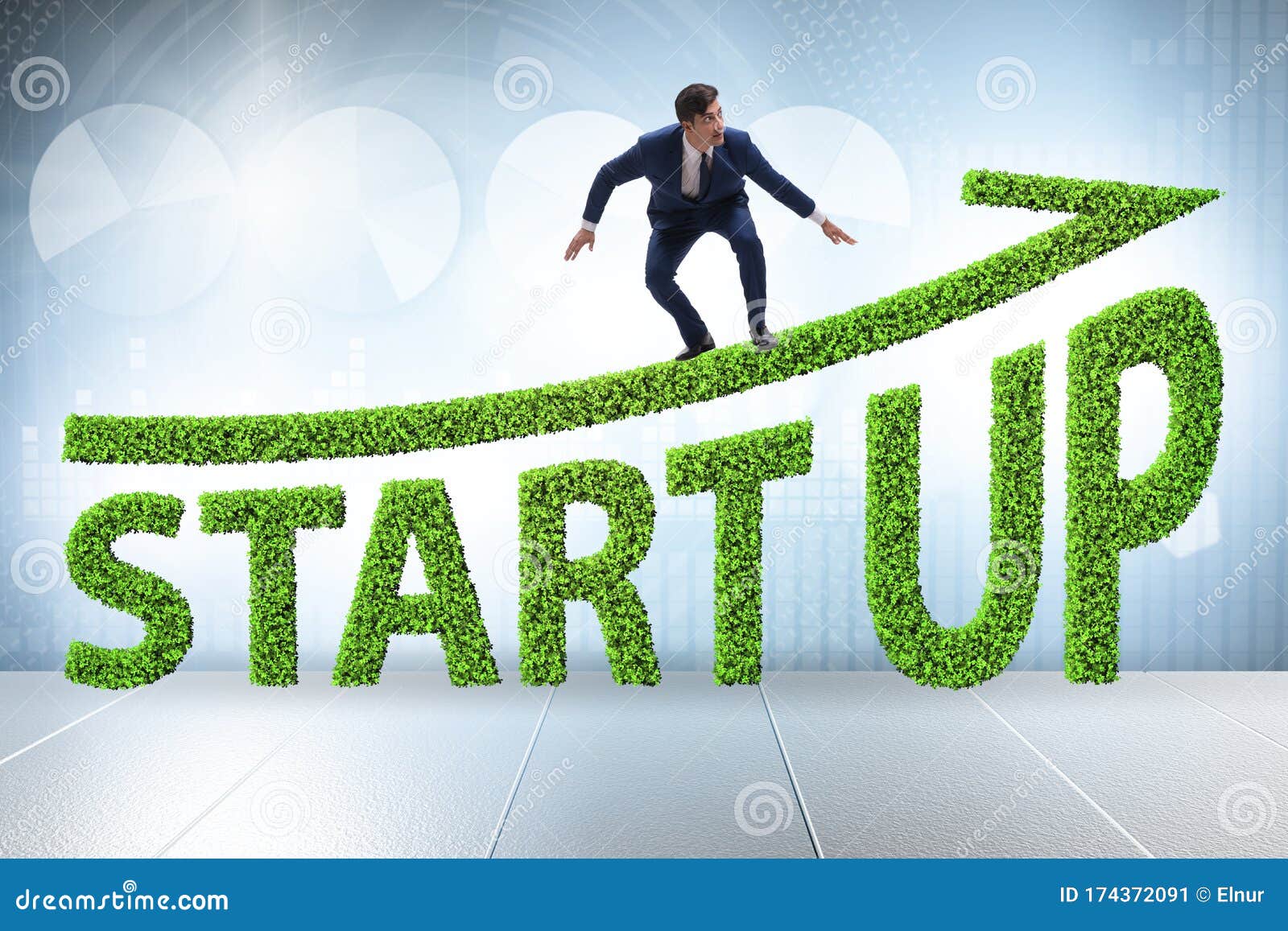 Concept of Green Start-up and Venture Capital Stock Image - Image of ...