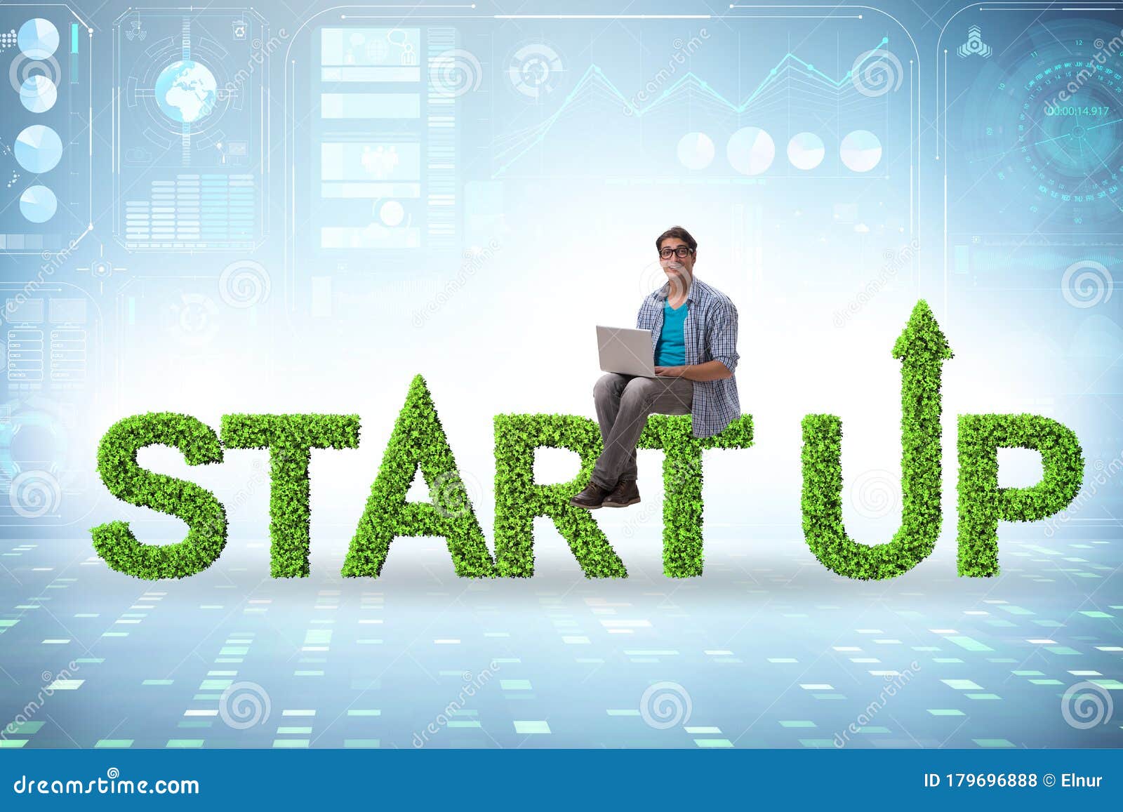 Concept of Green Start-up and Venture Capital Stock Photo - Image of ...
