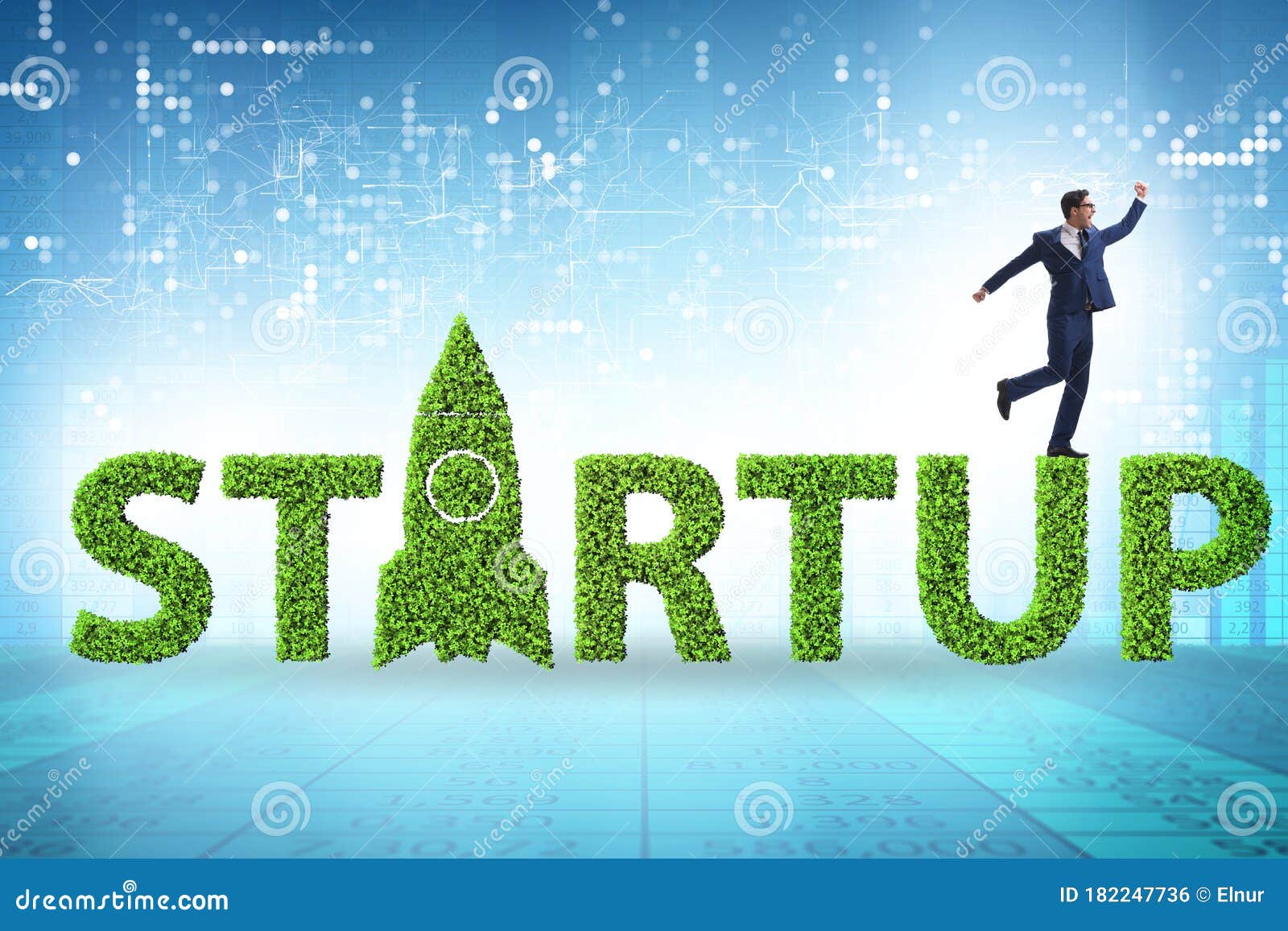 Concept of Green Start-up and Venture Capital Stock Photo - Image of ...