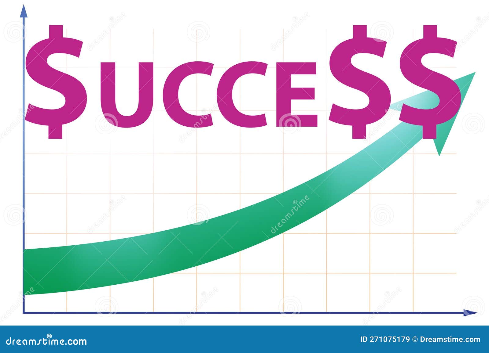 Concept of Growing Business with Chart Stock Image - Image of data ...