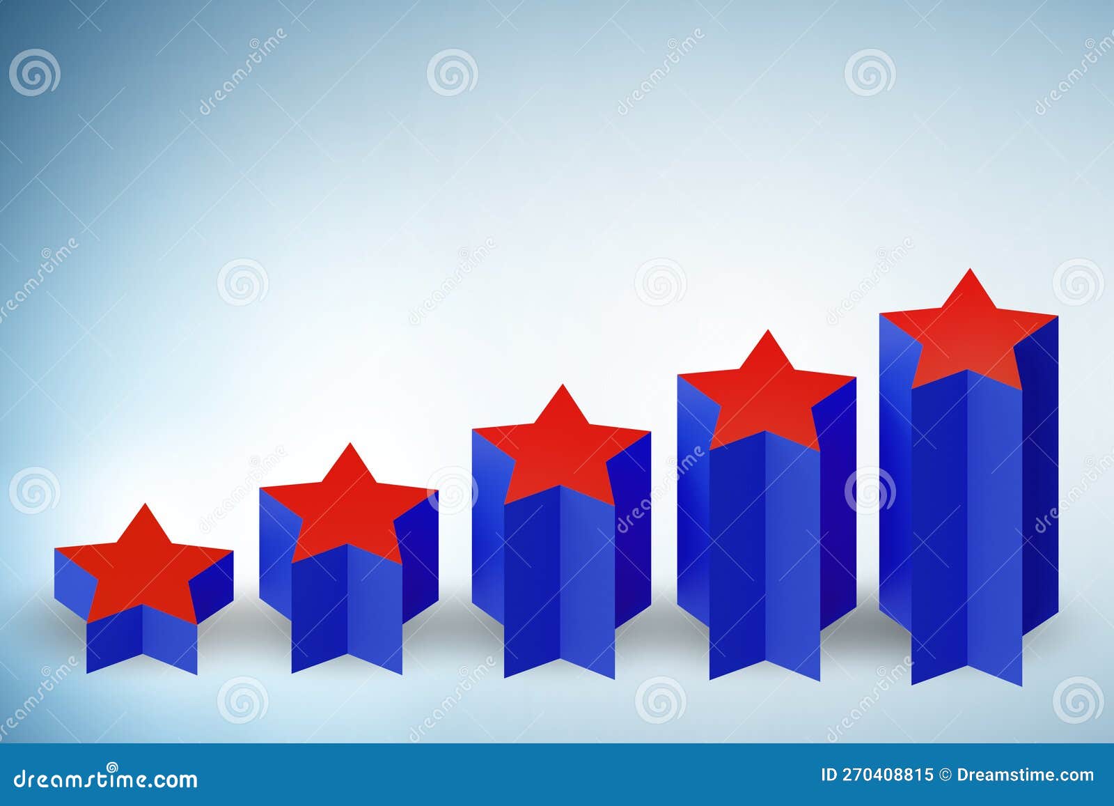 Concept of Growing Satisfaction Levels with Stars Stock Illustration ...