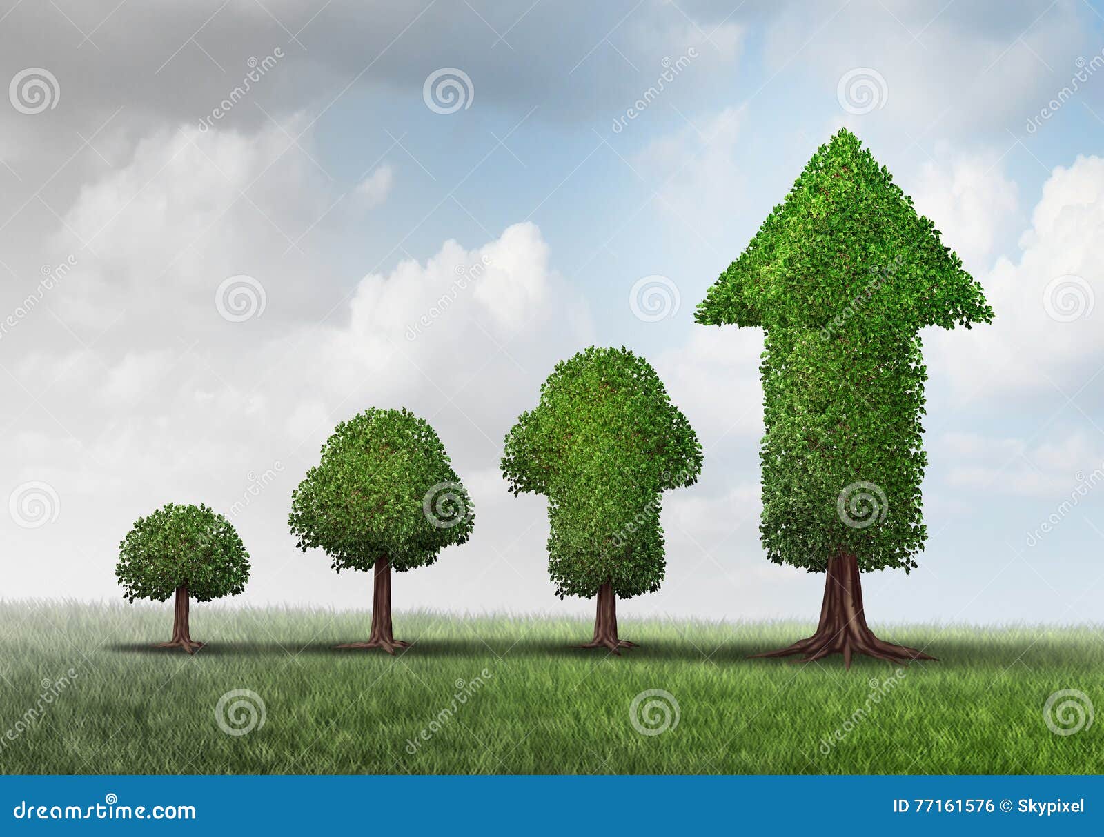Concept of Growing Success stock illustration. Illustration of maturity ...