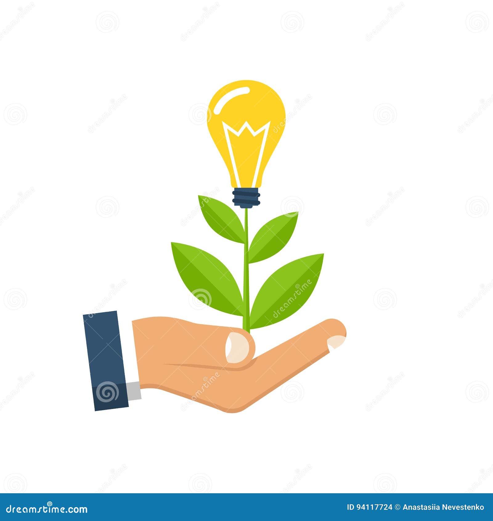 Concept growing vector stock vector. Illustration of banner - 94117724