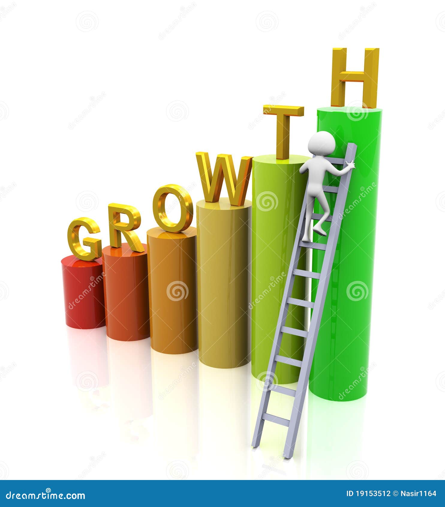Concept of growth stock illustration. Illustration of business - 19153512