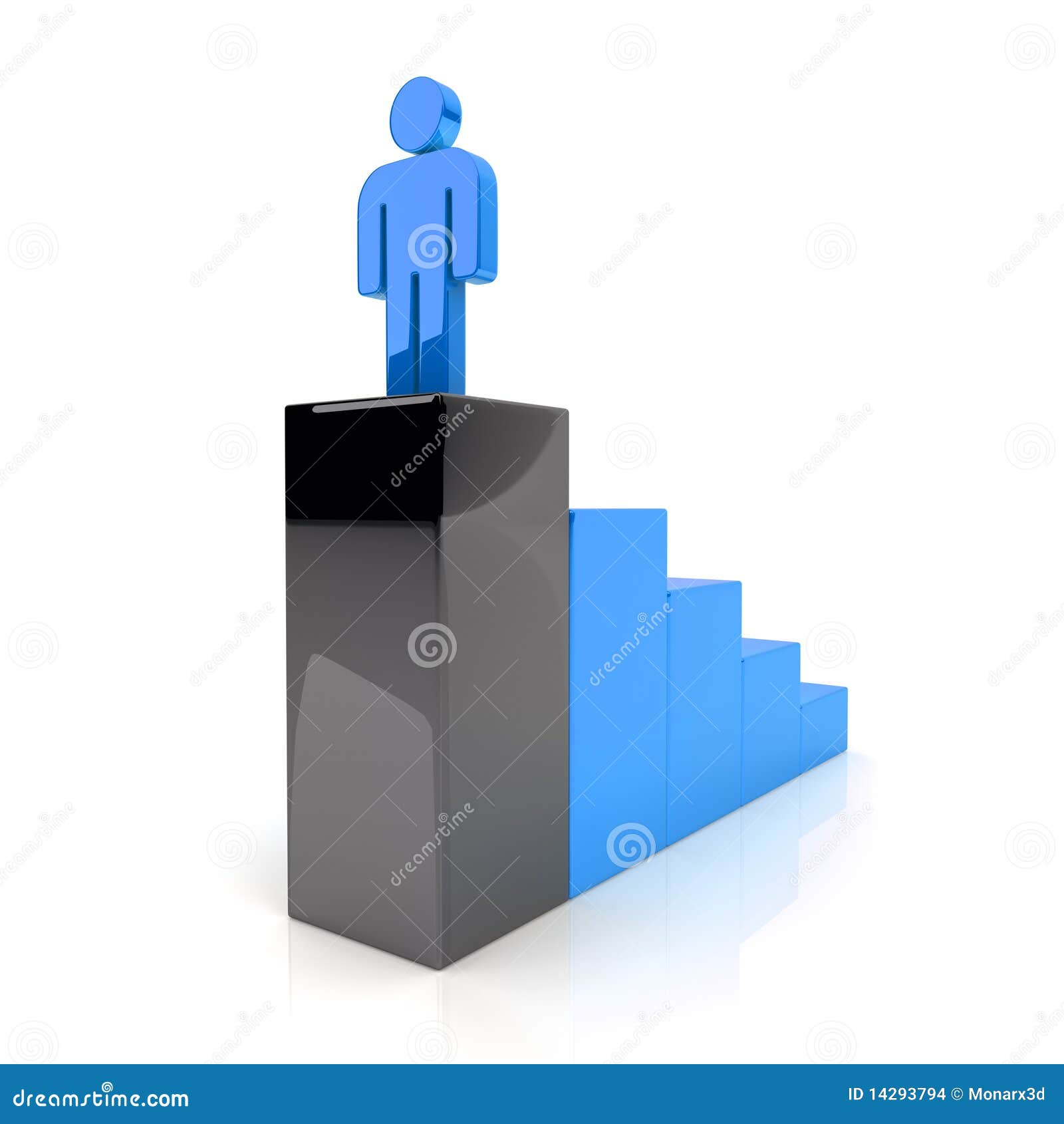 Concept of growth(blue) stock illustration. Illustration of background ...
