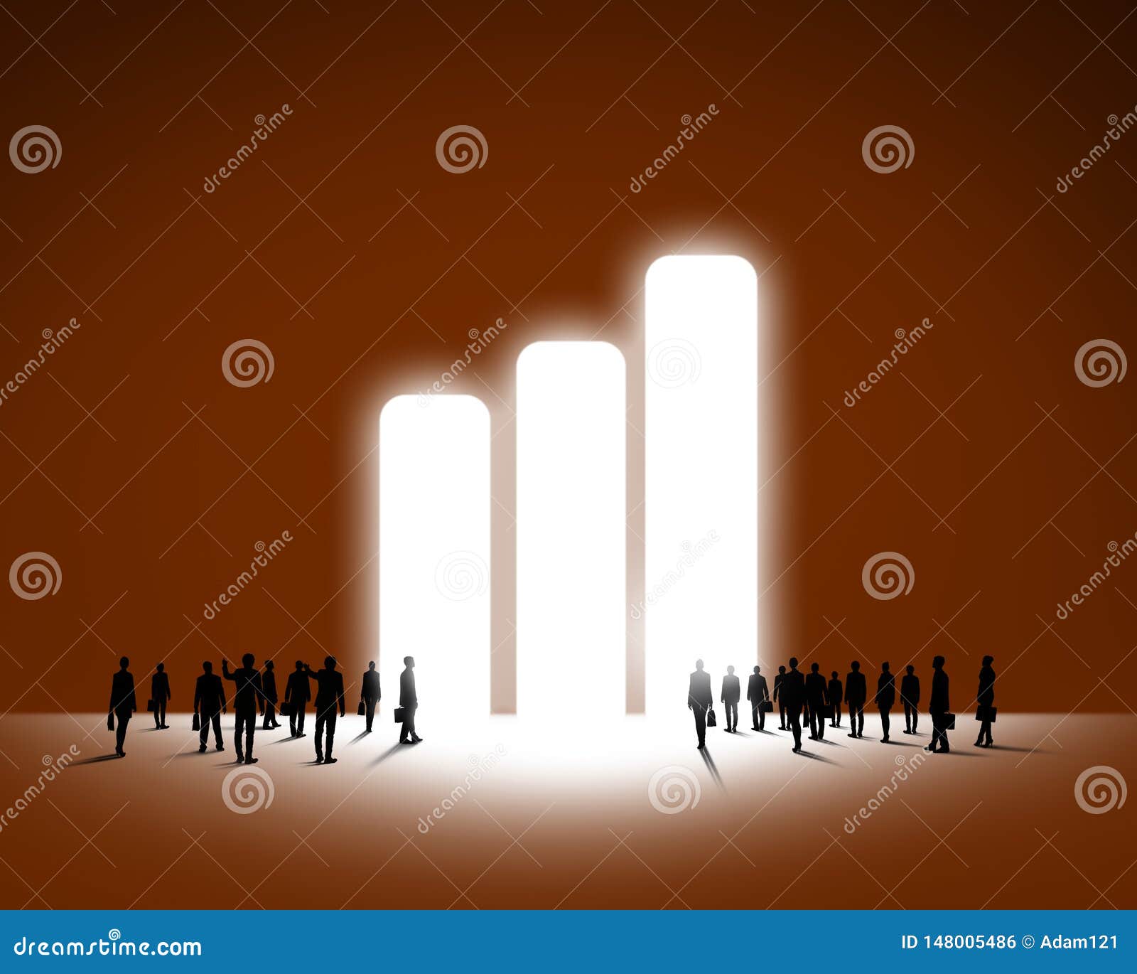 Concept of Growth and Progress Stock Illustration - Illustration of ...