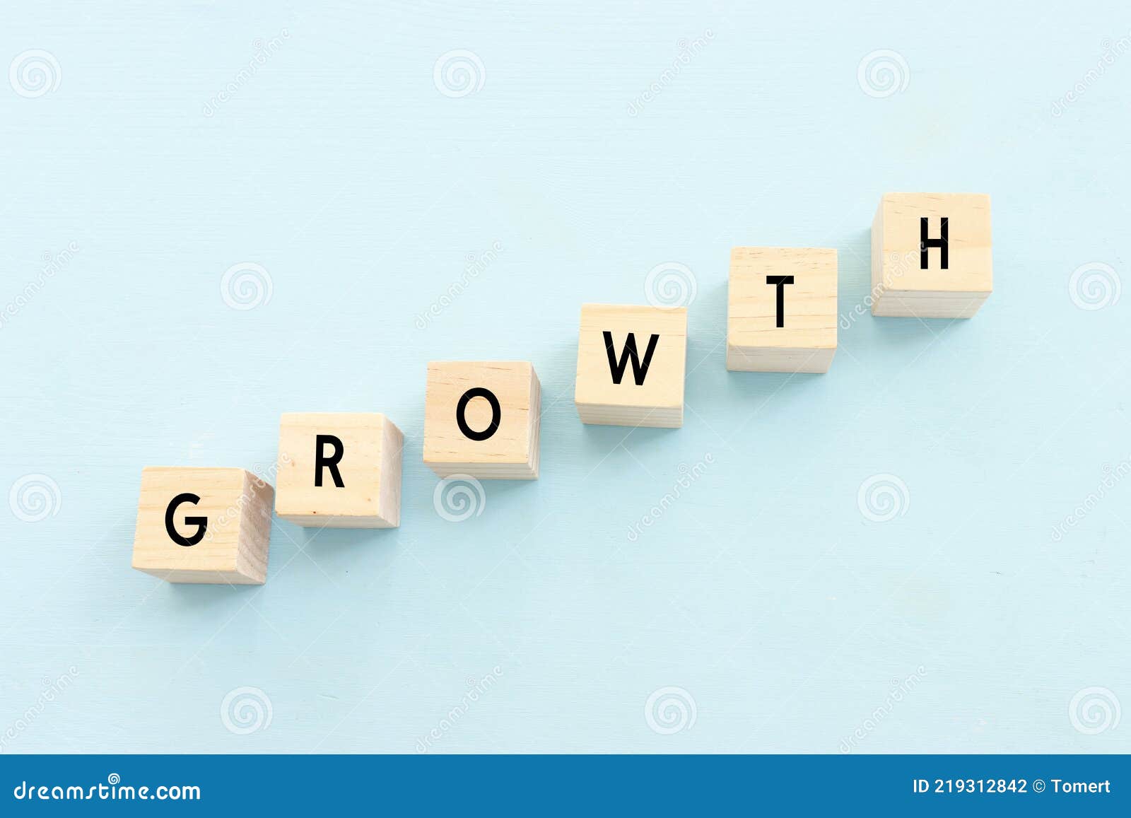 Concept of Growth Success Process Stock Photo - Image of market ...