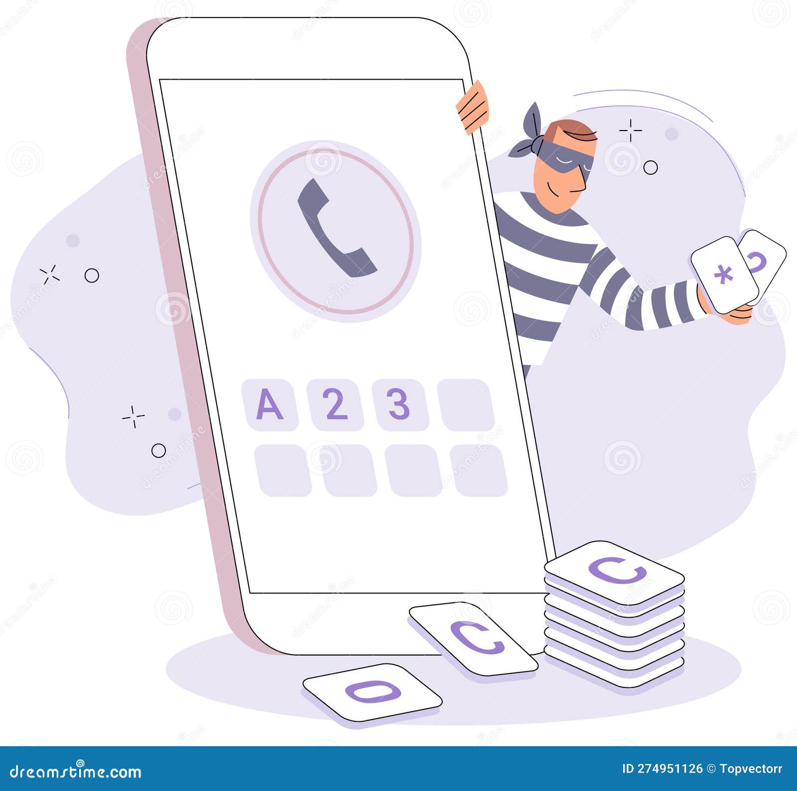 Concept of Hacker Attack, Smartphone Hack, Cybercrime, Fraud ...