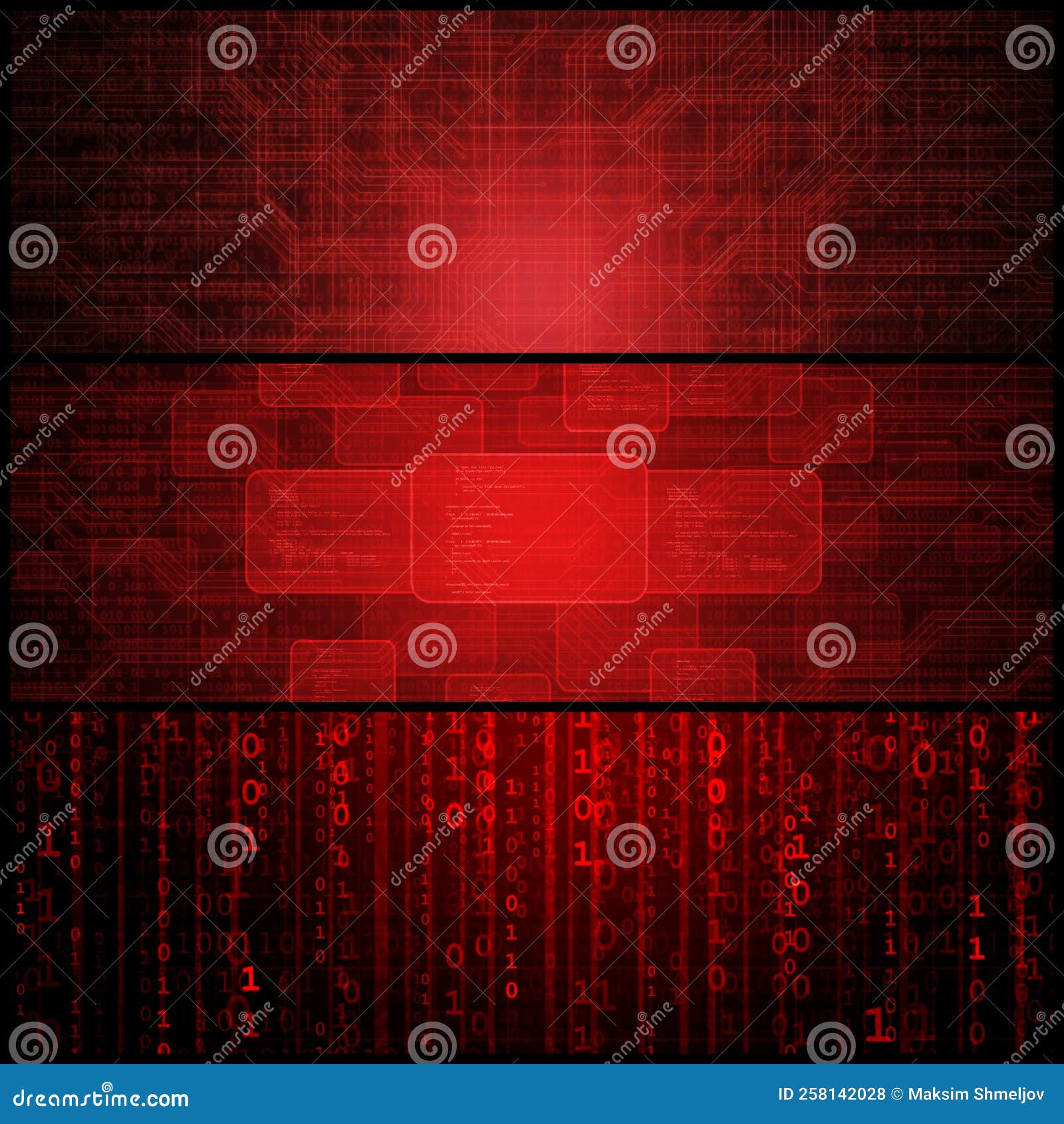 Concept of Hacker Attack, Virus Infected Software, Dark Web and Cyber Security. Abstract Digital ...