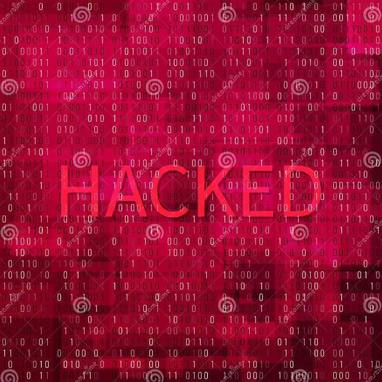 Concept of Hacking. Banner with Ddos-attack. Spam and Computer Virus ...