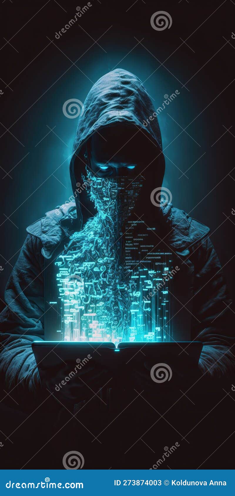 The Concept of Hacking and Web Crime, Created with Generative AI ...