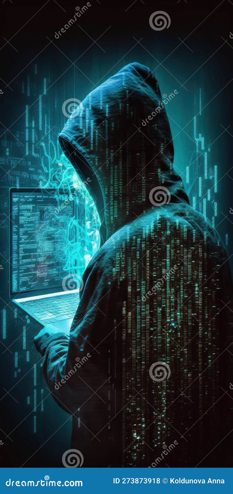 The Concept of Hacking and Web Crime, Created with Generative AI ...