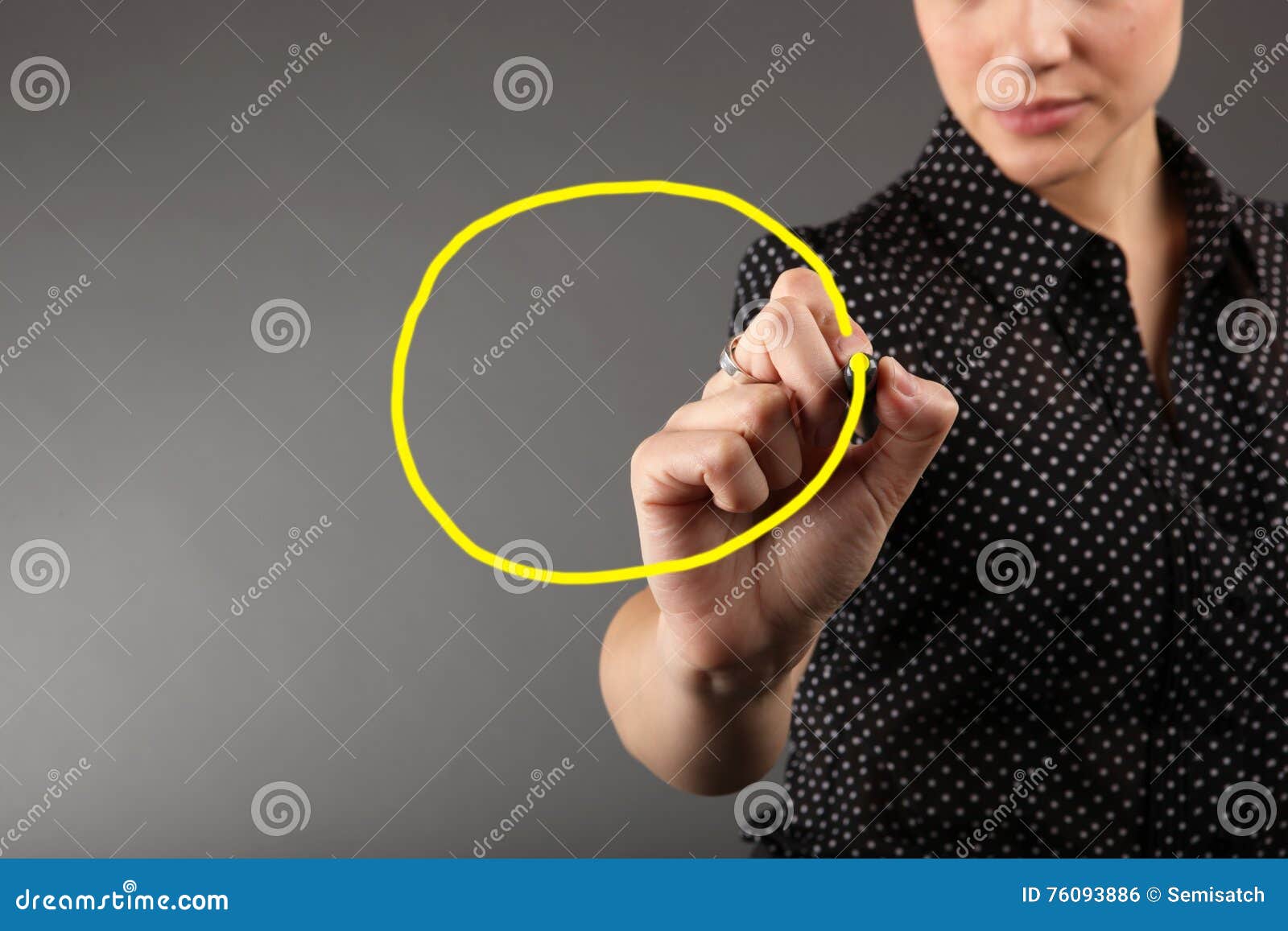 Concept of Hands Drawing Project Management Blank Chart Stock Photo ...