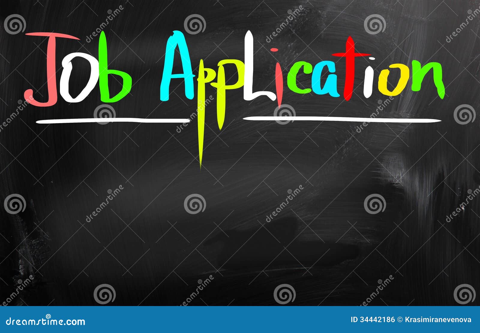 Concept Handwritten with Chalk Stock Photo - Image of application ...