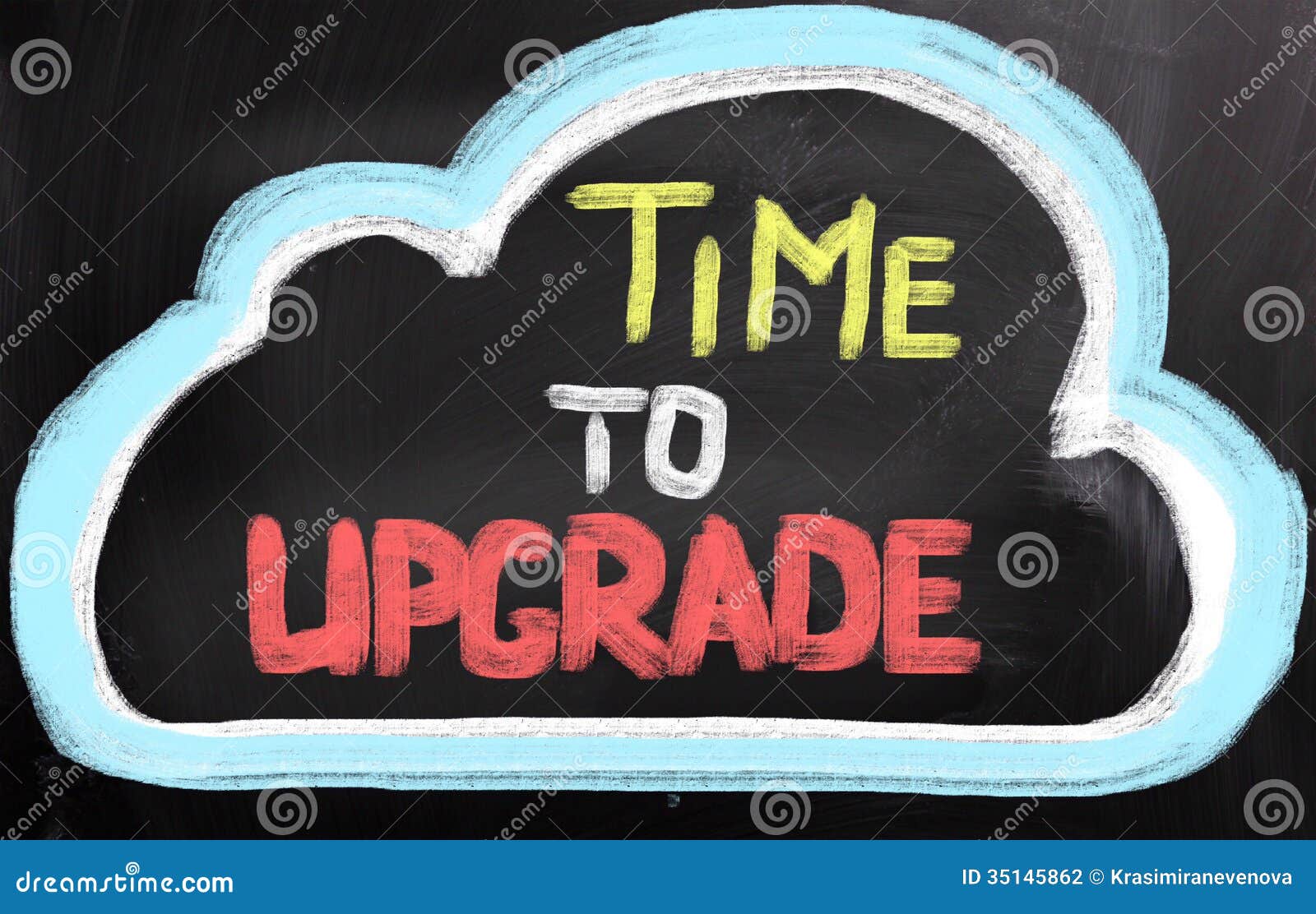 Concept Handwritten with Chalk Stock Photo - Image of demo, computer ...