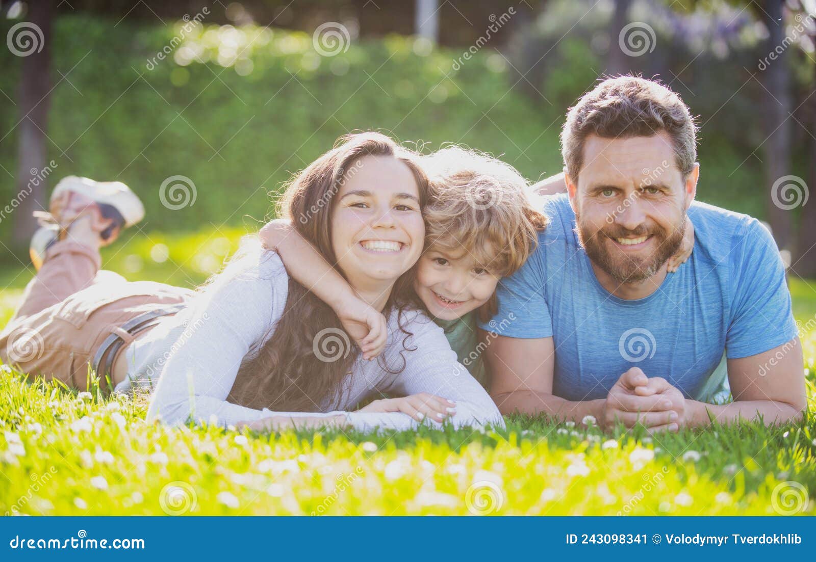 The Concept of a Happy Family Hugging and Embracing. Stock Image ...