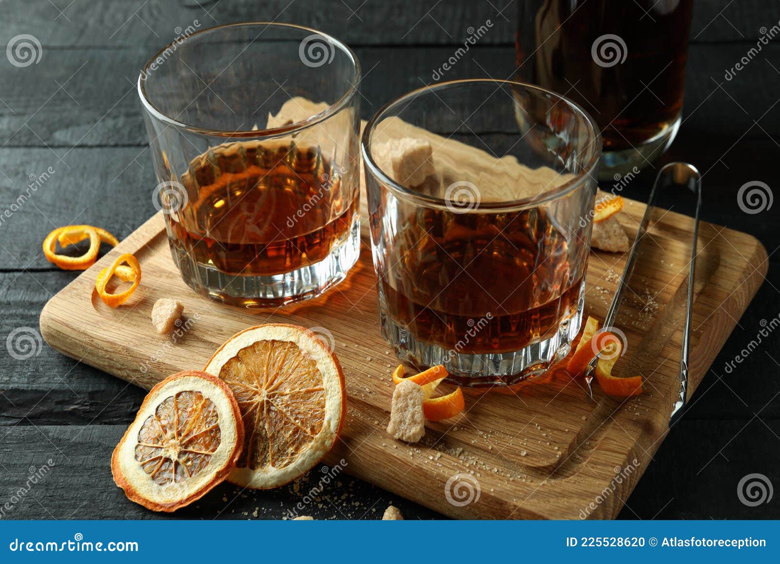 Concept of Hard Alcoholic Drinks with Stock Photo - Image of liquor ...