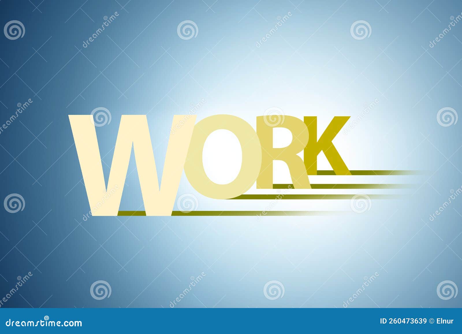 Concept of Hard Work with Letters Stock Illustration - Illustration of ...