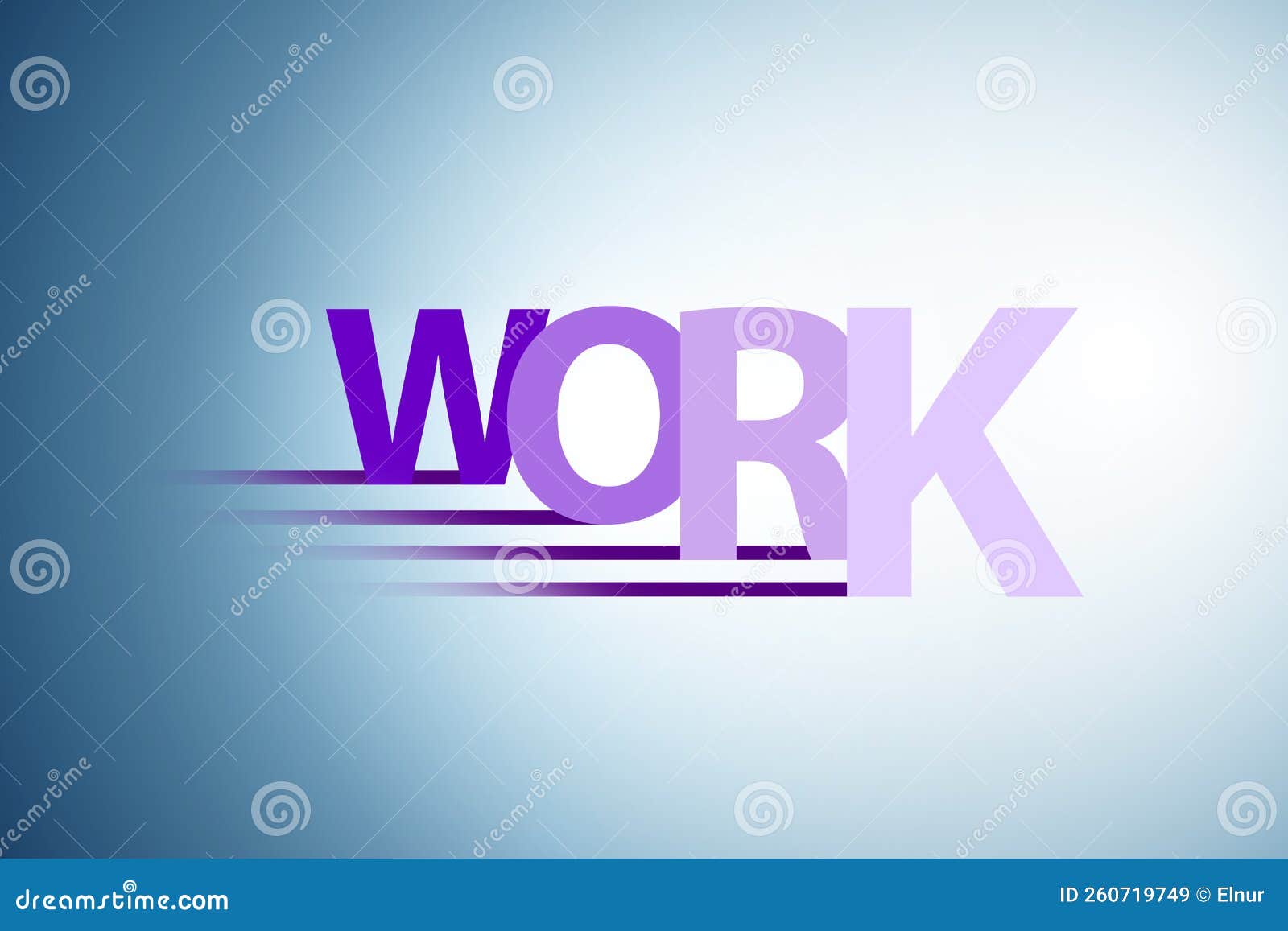 Concept of Hard Work with Letters Stock Illustration - Illustration of ...